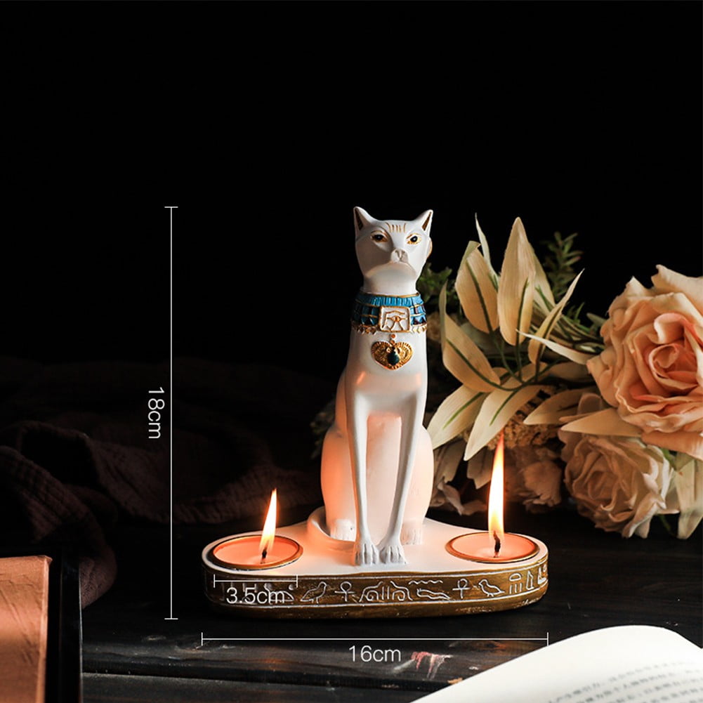 ZSIFEN Creative Egyptian Bastet Collectible Figurine Cat Goddess Statue ...