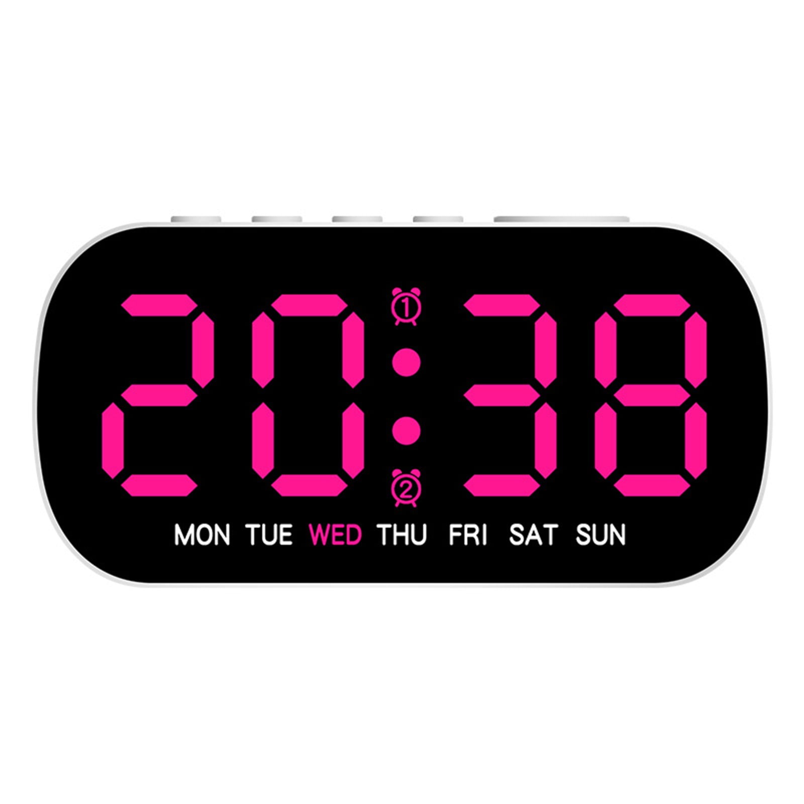 ZSIFEN Multi-functio Digital LED Alarm Clocks with Temperature Date ...