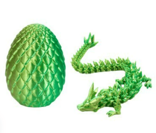 ZSJ 8.67 Inch 3D Dragon Fidgets And 3.35 Inch Tall Dragon Egg, 3D ...