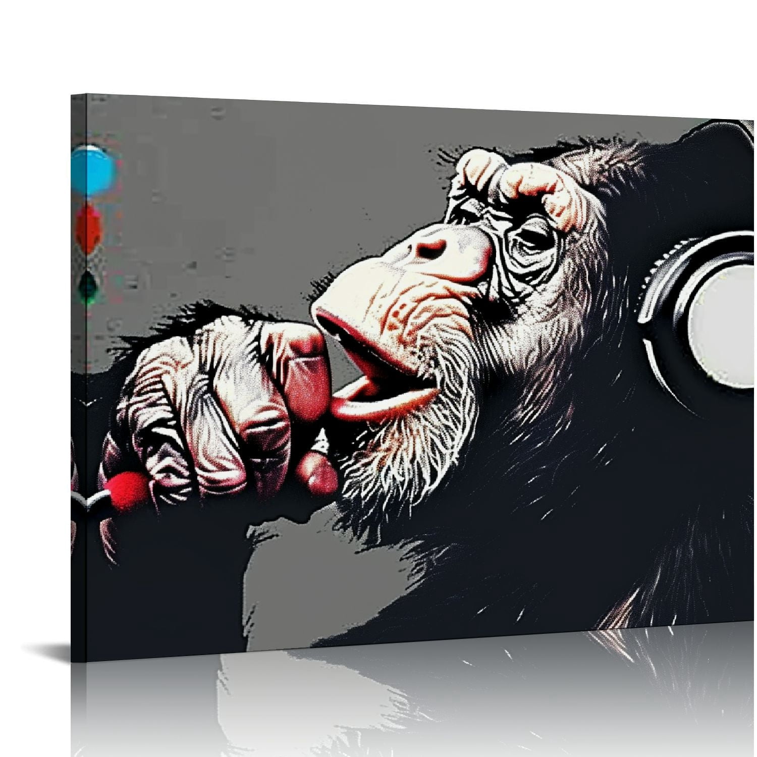 ZSLONG Art Cool Ape Graffiti Art Abstract Canvas Painting for Home ...