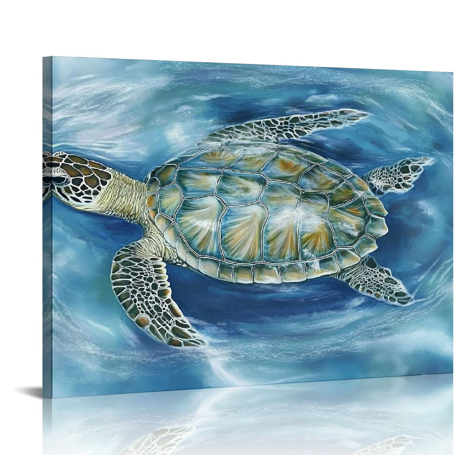 ZSLONG Bathroom Wall Decor Sea Turtle HD Pictures Print on Canvas Wall ...