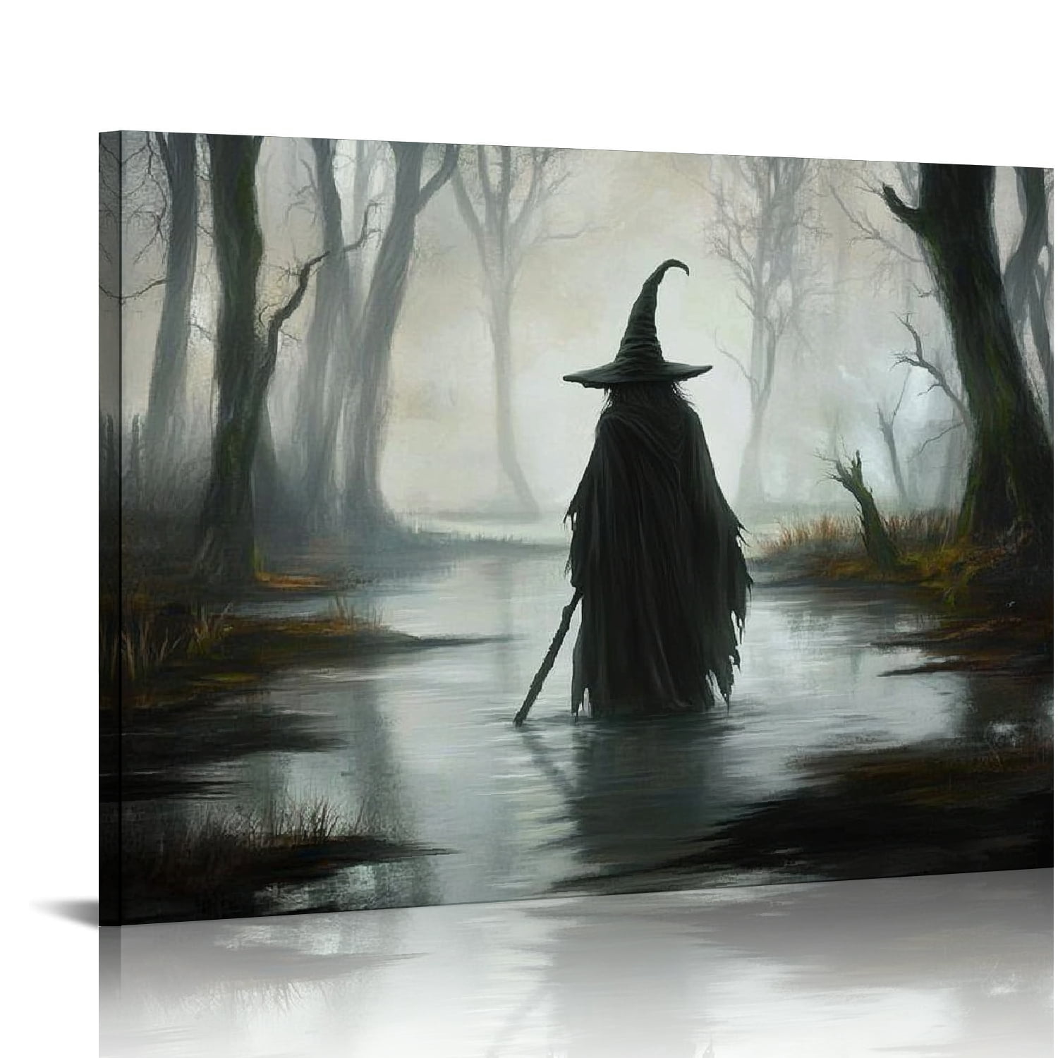 ZSLONG Dark and Moody Wall Art Vintage Rustic Witch Posters Dark Gothic Posters Vintage Witch ...