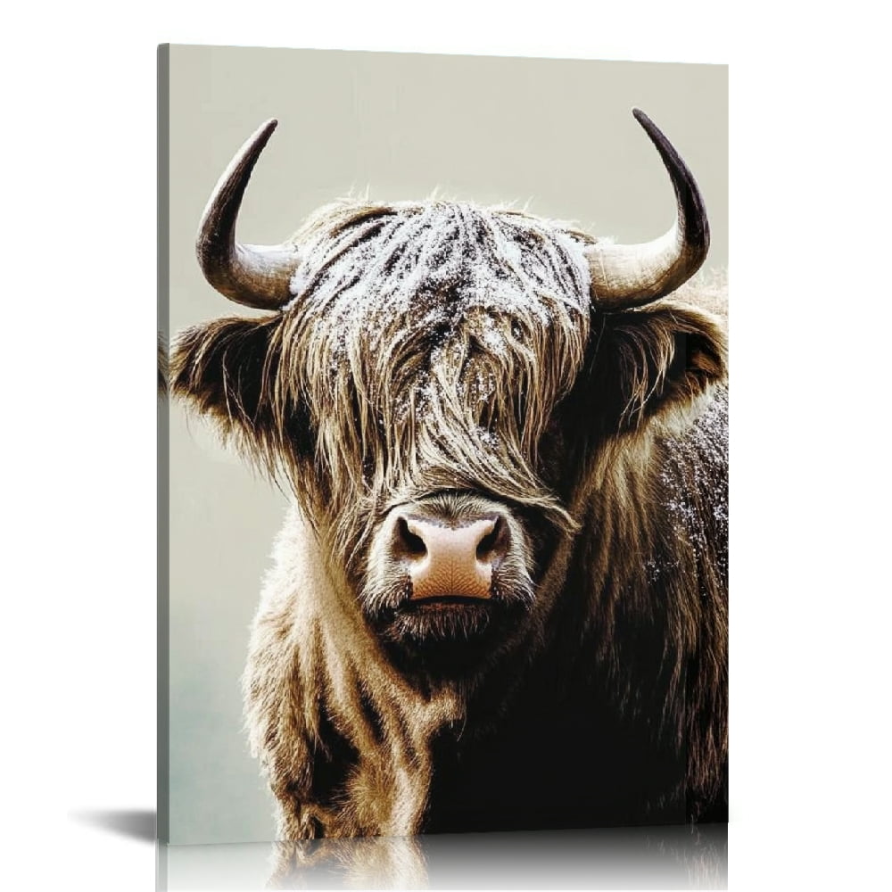 ZSLONG Highland Cow Wall Art Country Farmhouse Wall Decor Strong ...