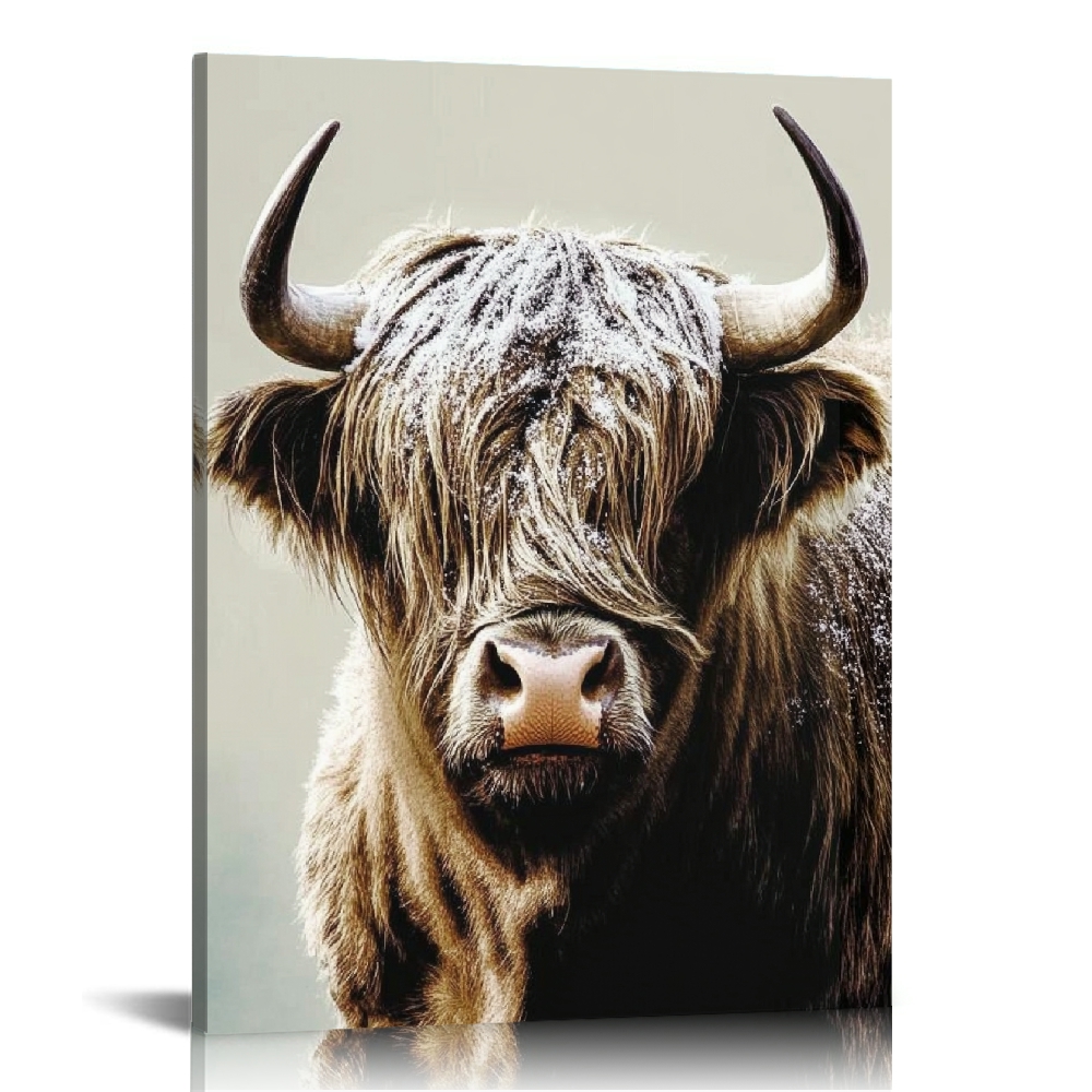ZSLONG Highland Cow Wall Art Country Farmhouse Wall Decor Strong ...