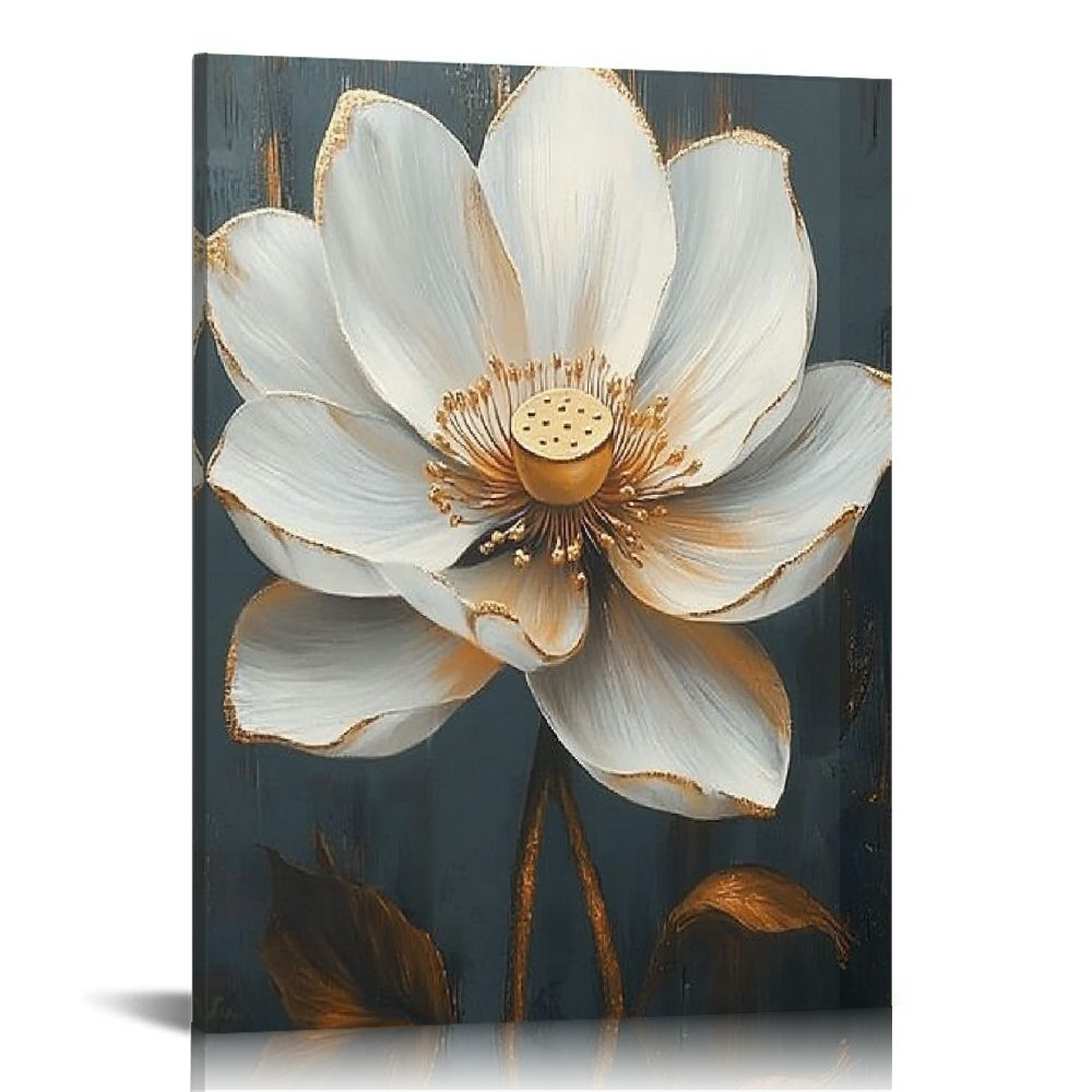 ZSLONG Lotus Wall Art Modern Zen High-Definition Canvas Print Lotus ...