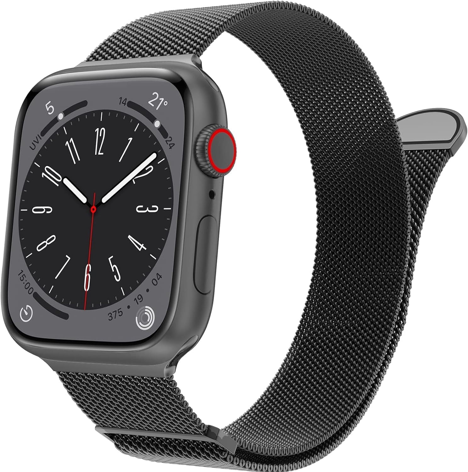 ZSOU Metal Mesh Watch Band for Apple Watch 42mm(Series 1-3)/44/45/46 ...