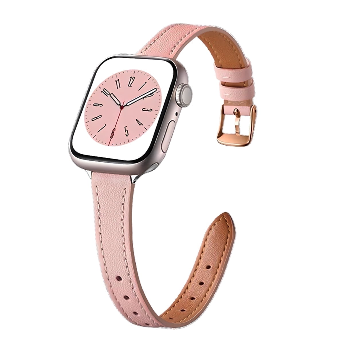 ZSOU Skinny Leather Watch Band for Apple Watch 38/40/41/42mm(Series 10 ...