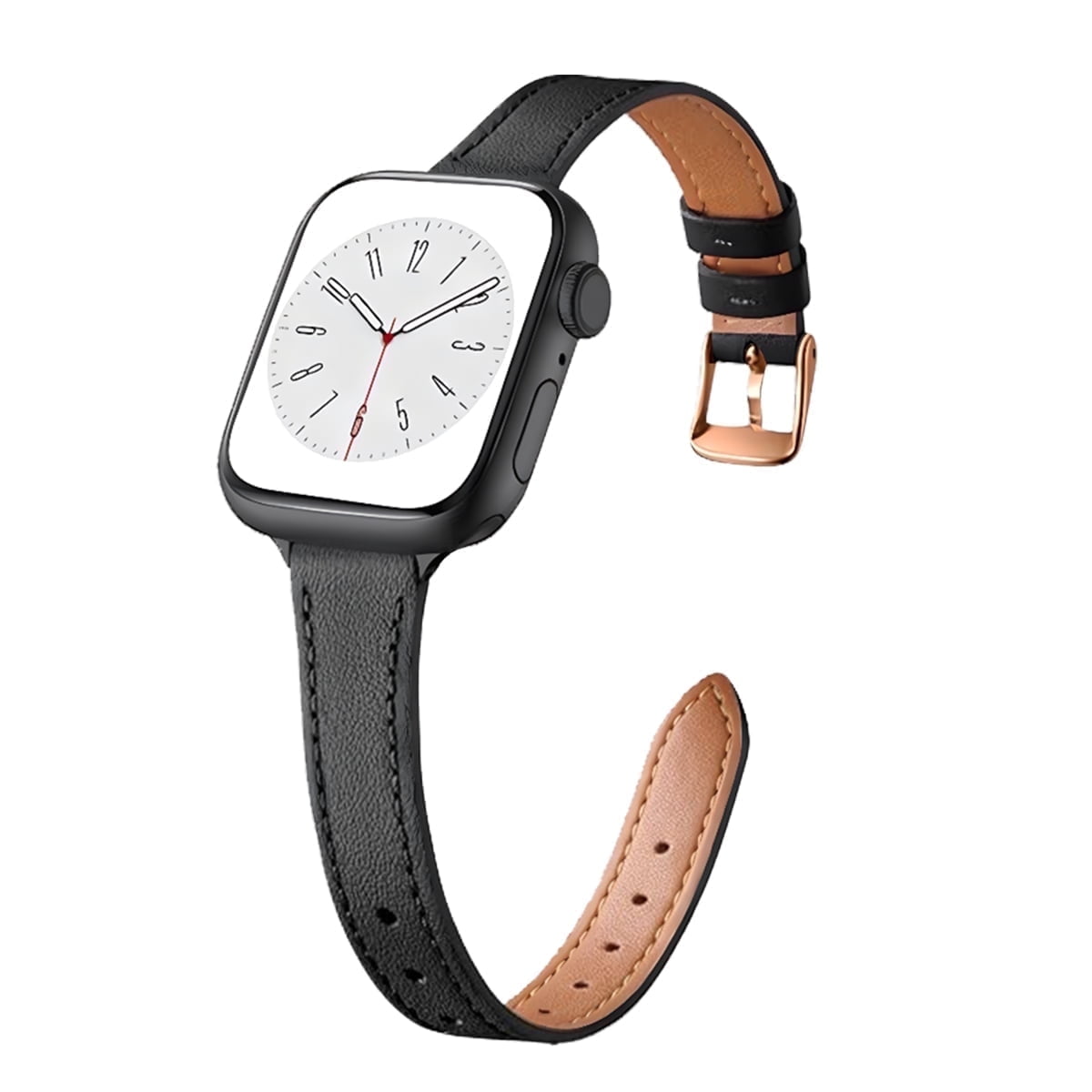 ZSOU Skinny Leather Watch Band for Apple Watch 38/40/41/42mm(Series 10 ...