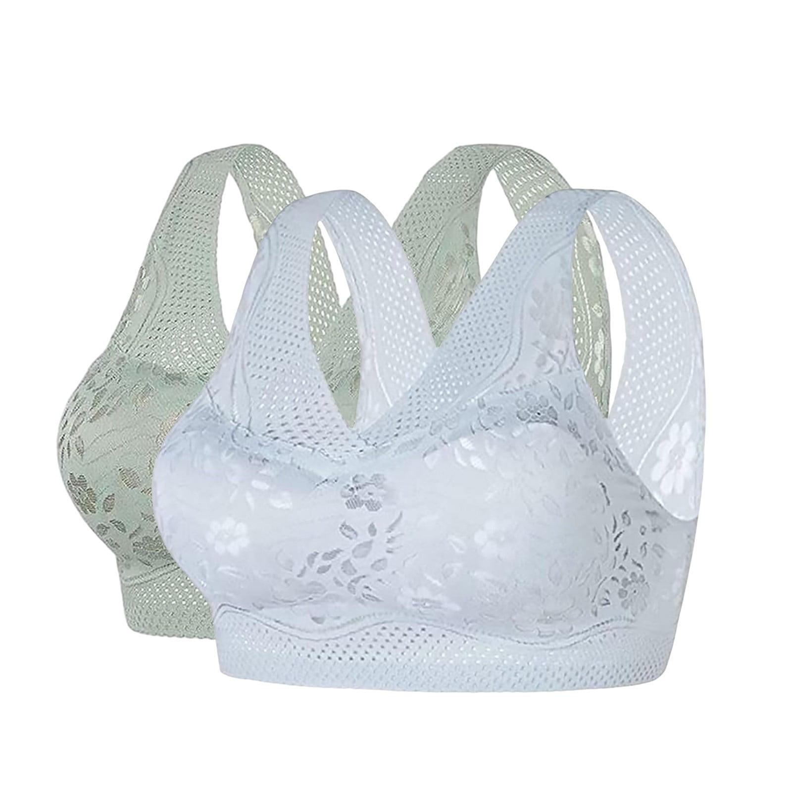 ZSQDM Women's Full Figure Minimizer Bras Comfort Large Busts Wirefree ...