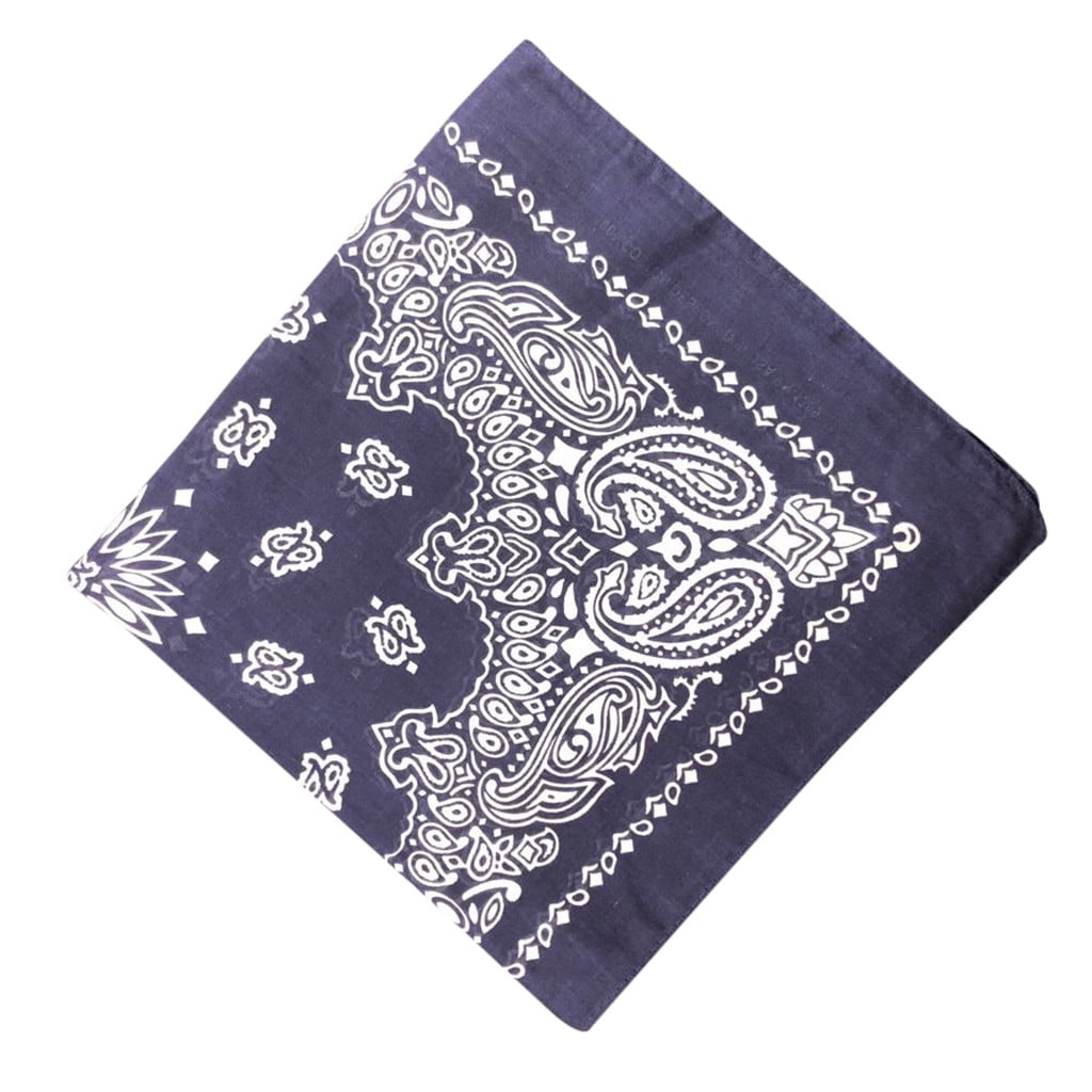 ZSQDM Large Head Scarf for Women Pure Cotton Tie-Dyed Headscarf Scroll ...