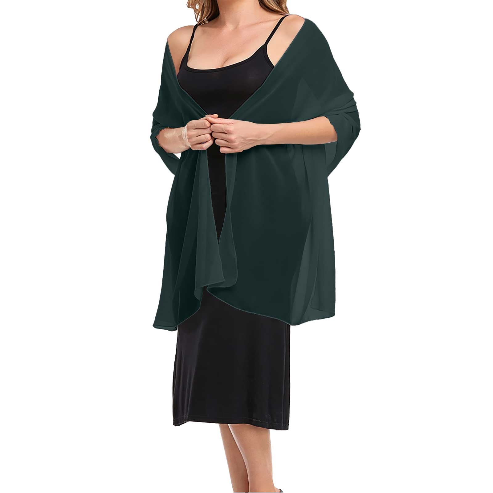 ZSQDM Ponchos Adult Shawls And For Evening Dresses Chiffon Women ...