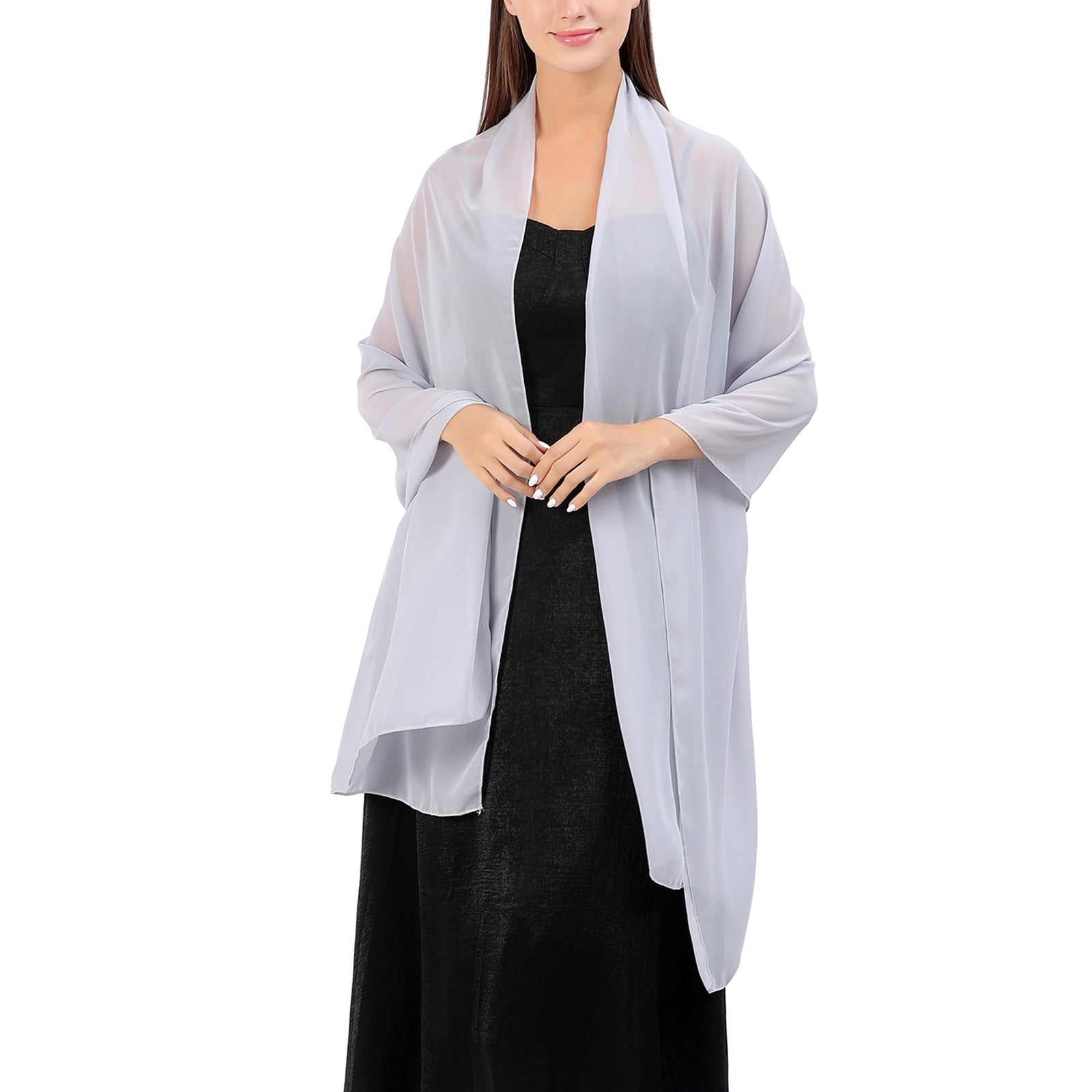 ZSQDM Ponchos Adult Women Stole Shawl Silk Scarf Wrap Pashmina For ...