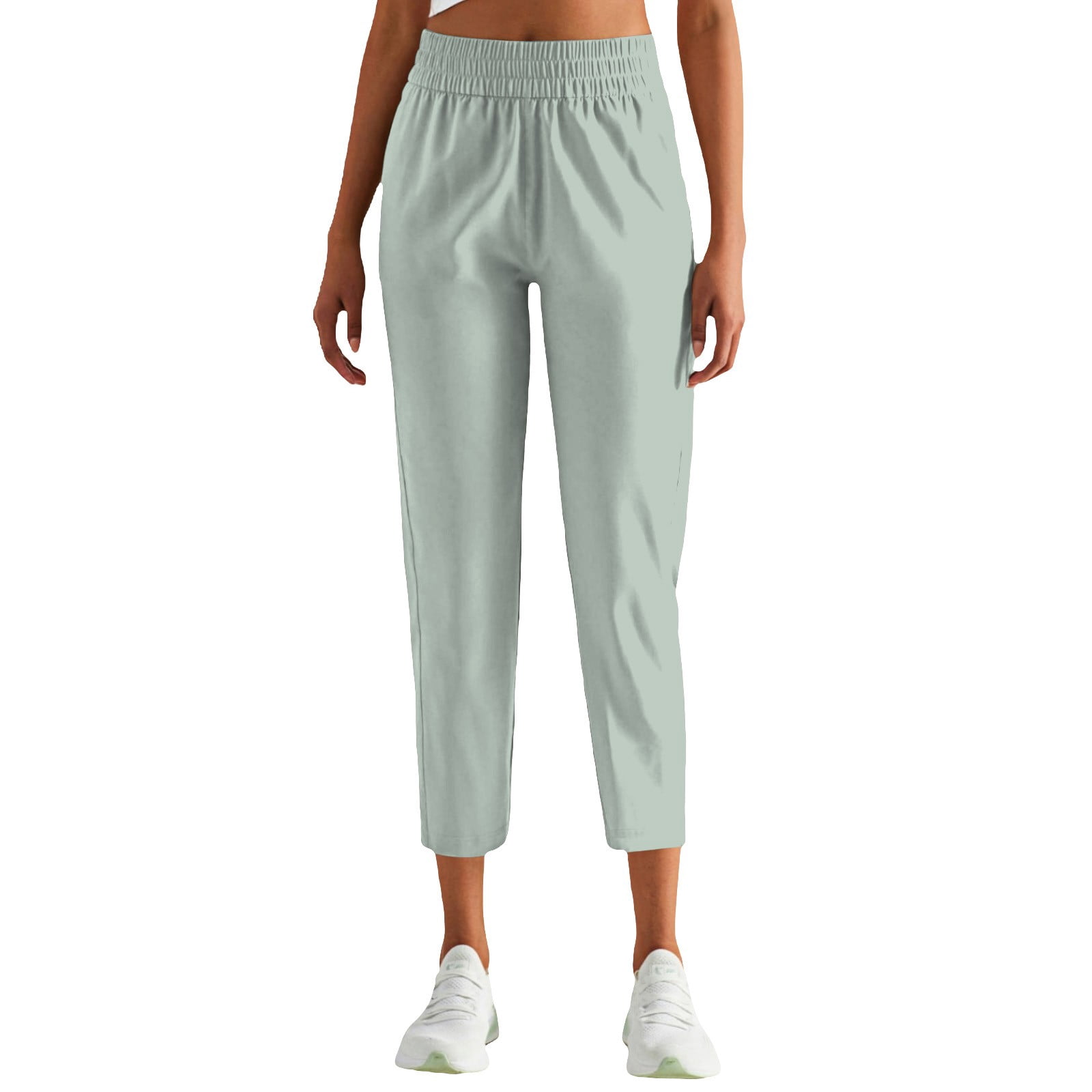 ZSQDM Women's Casual Pants Yoga Pants Light Green Women polyester ...