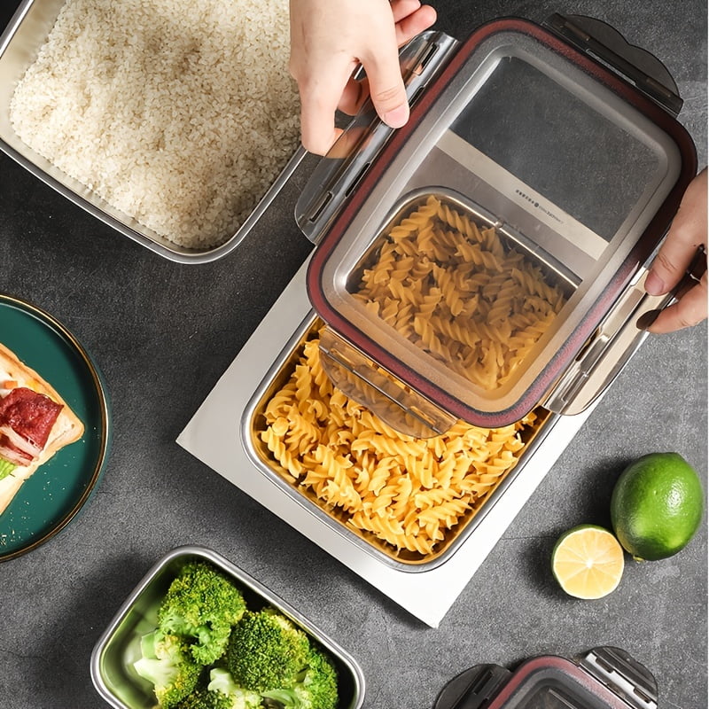ZSTCDQ Long-term Fresh-keeping Stainless Steel Lunch Box Edible Grade ...
