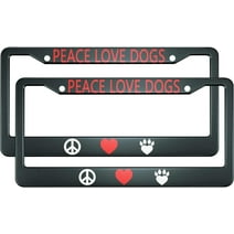 Peace Love Cats License Plate Tag Frame, Multiple Colors - Walmart.com