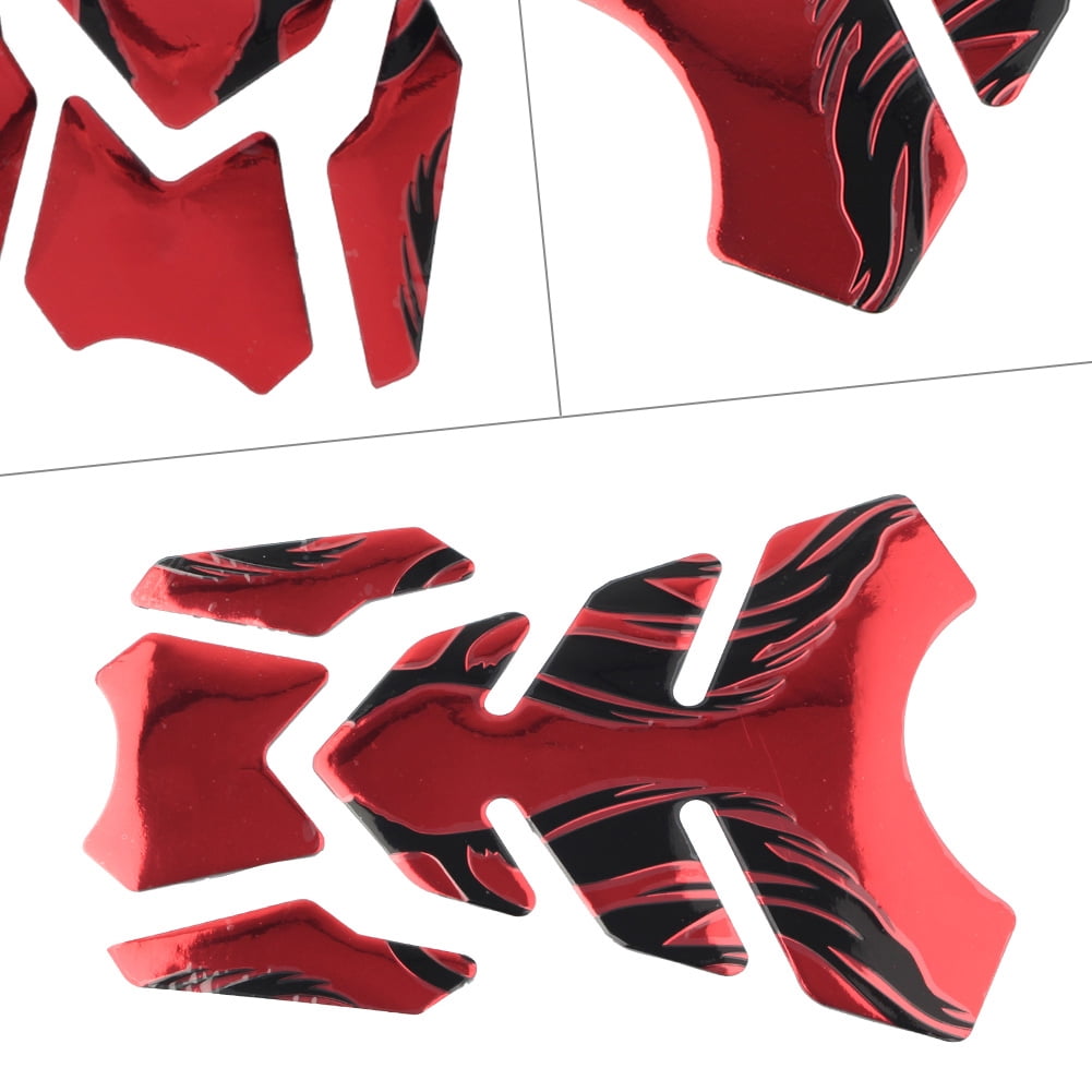 ZSWAL Motorcycle Fuel Gas Tank Pad Protector Decal With Fish Bone ...