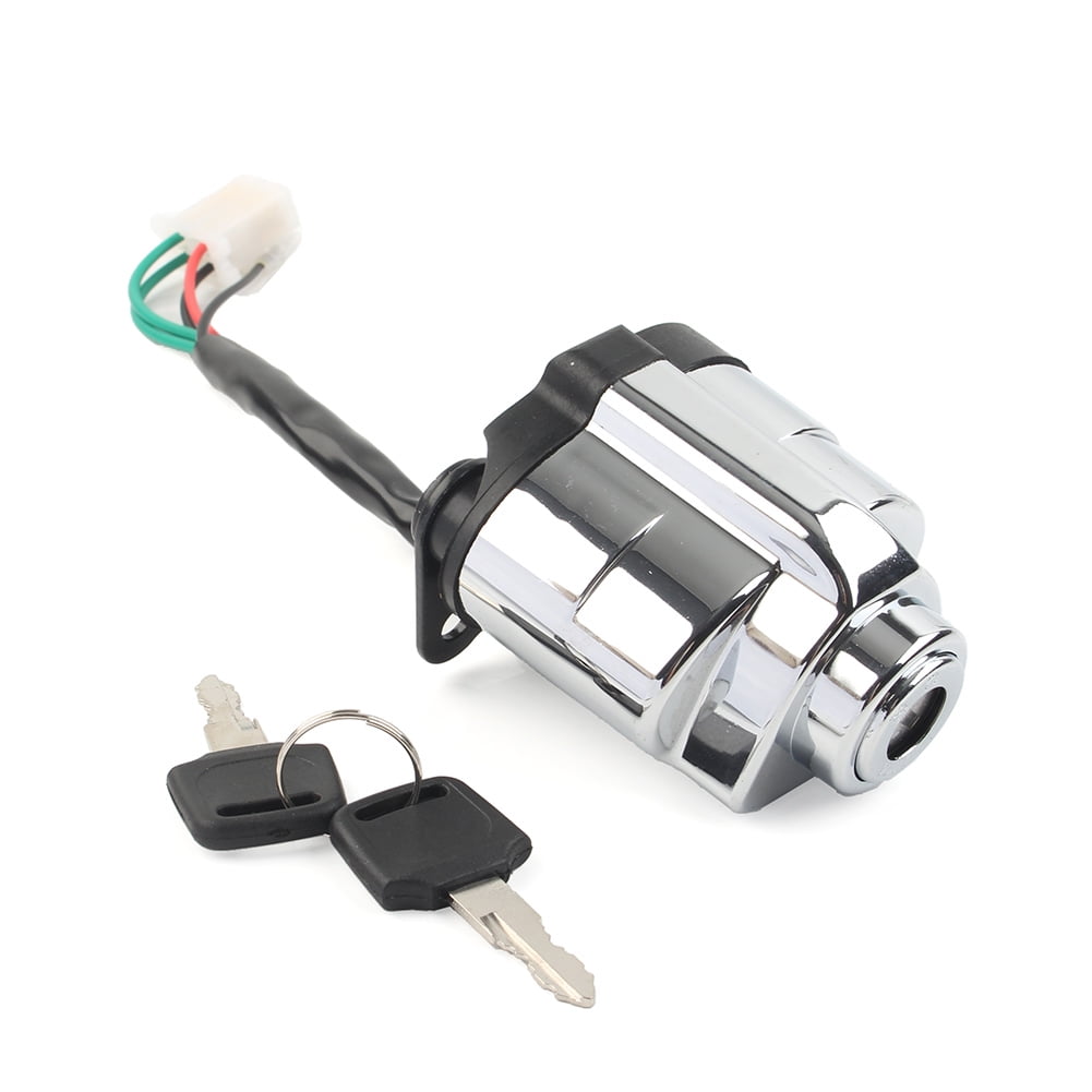 ZSWAL Motorcycle Ignition Switch Key set, Ignition keys Lock Assembly ...