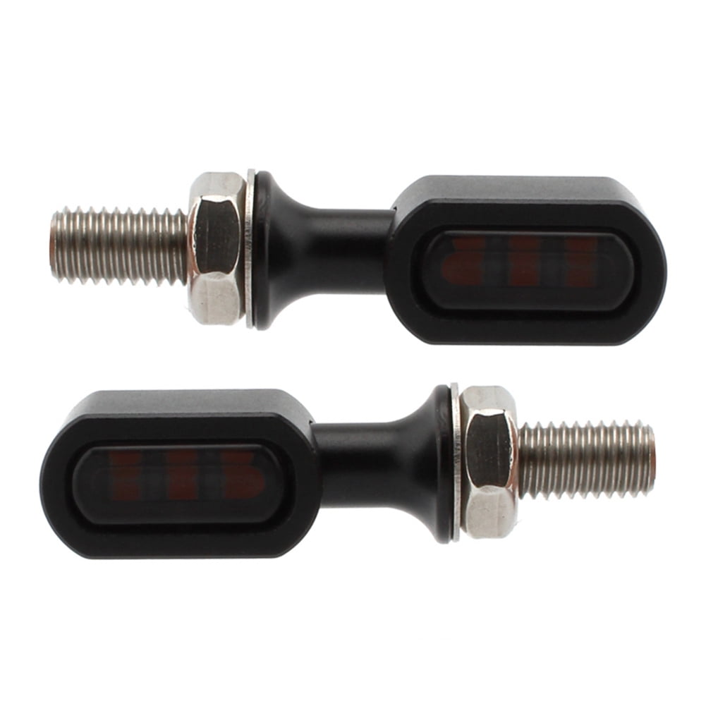ZSWAL Rear LED Turn Signals Mini Motorcycle Blinkers Indicator Running ...