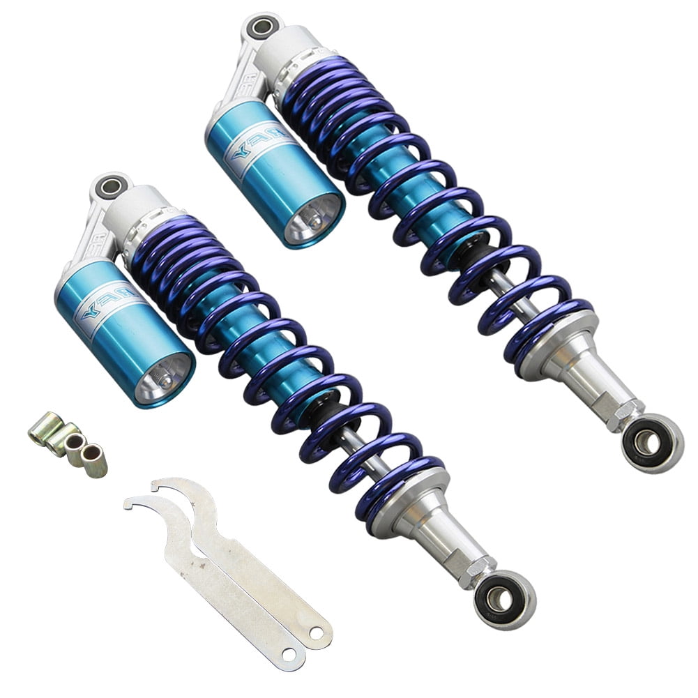 ZSWAL Universal Blue Motorcycle Shock Absorbers, Aluminium Alloy 430mm ...