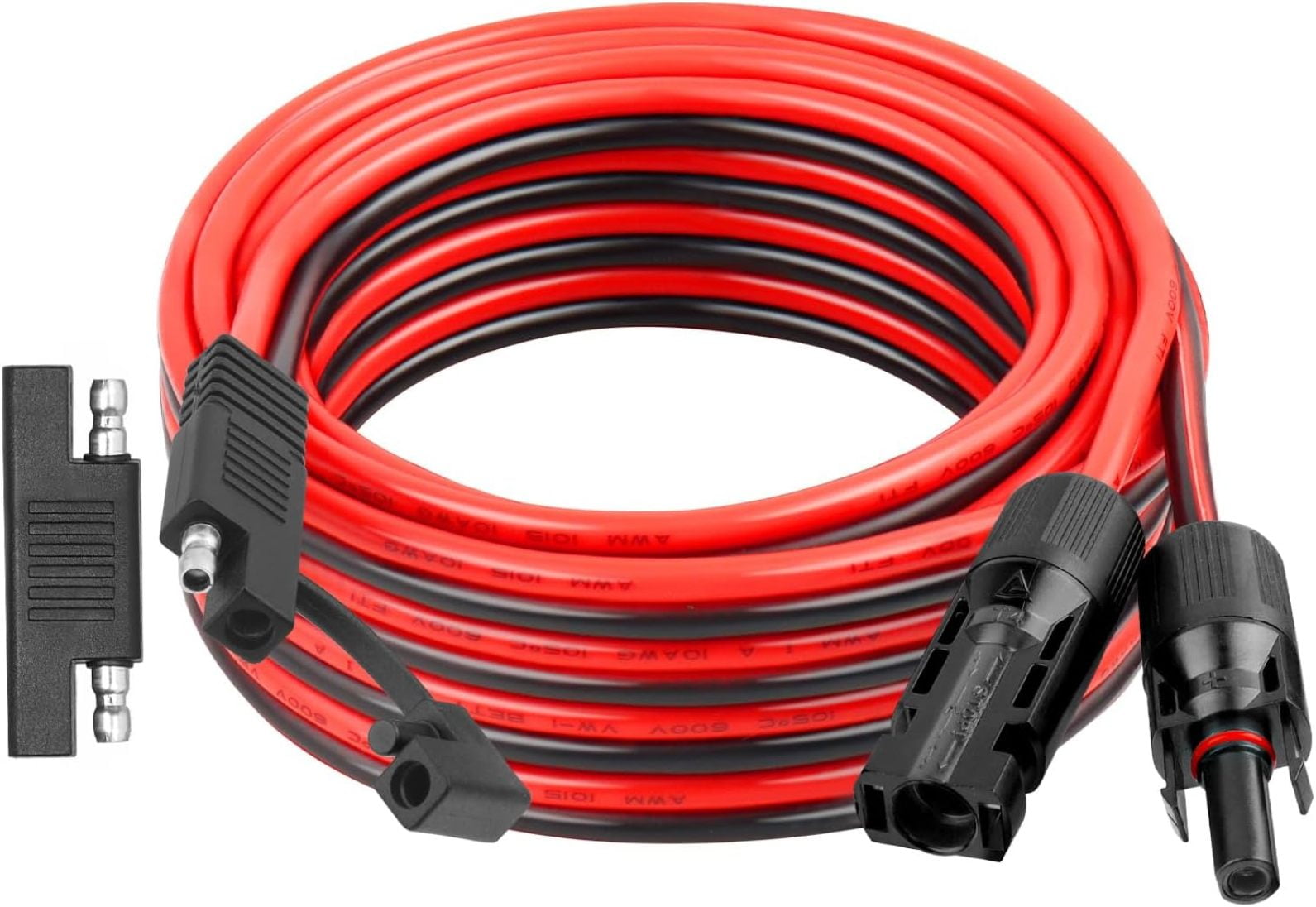 ZSWP 10AWG SAE to Solar Panel Connector Cable 20FT, Heavy-Duty Tinned ...