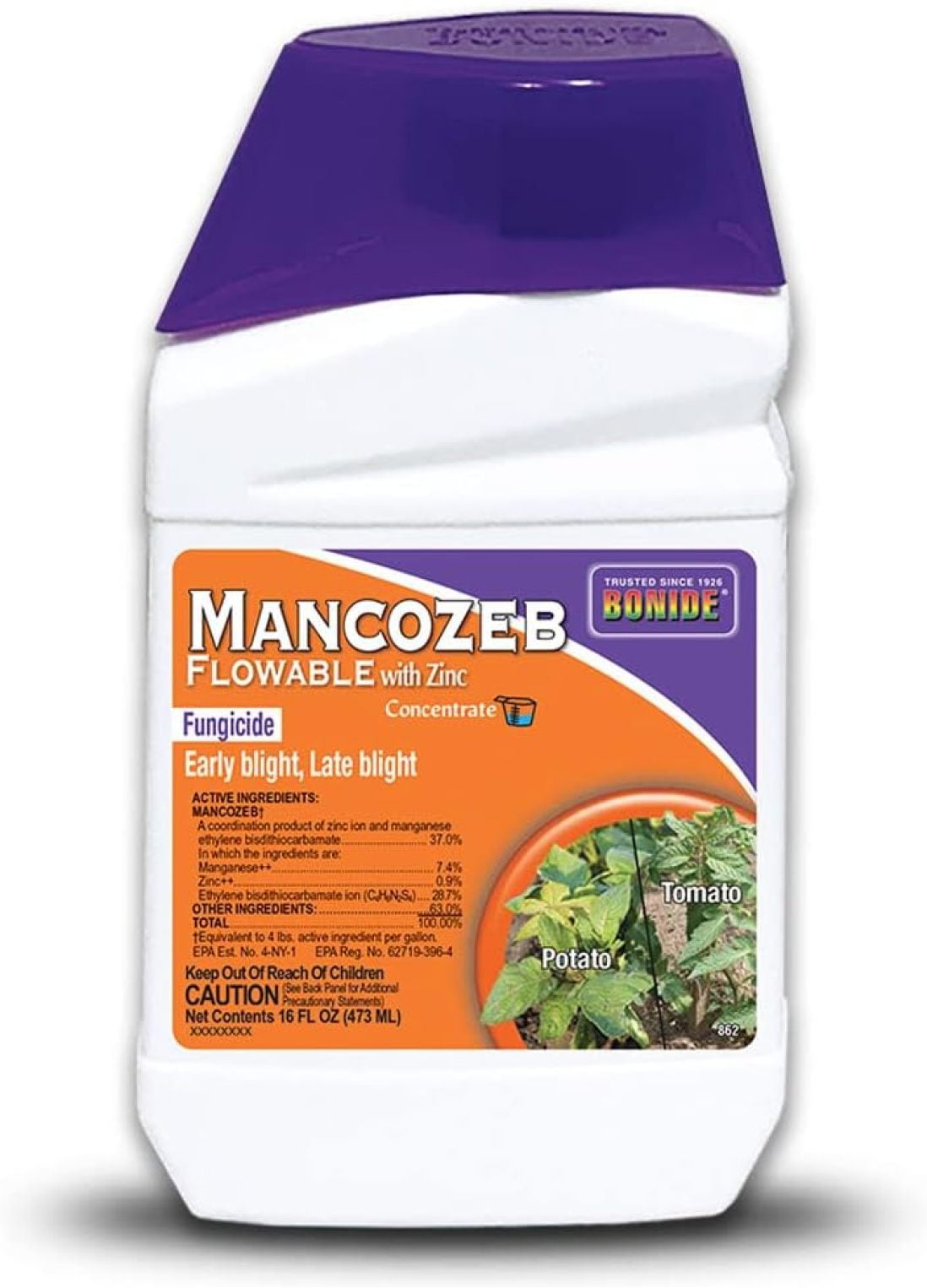 ZSWP Mancozeb Flowable with Zinc Fungicide, 16 oz Concentrate, Broad ...