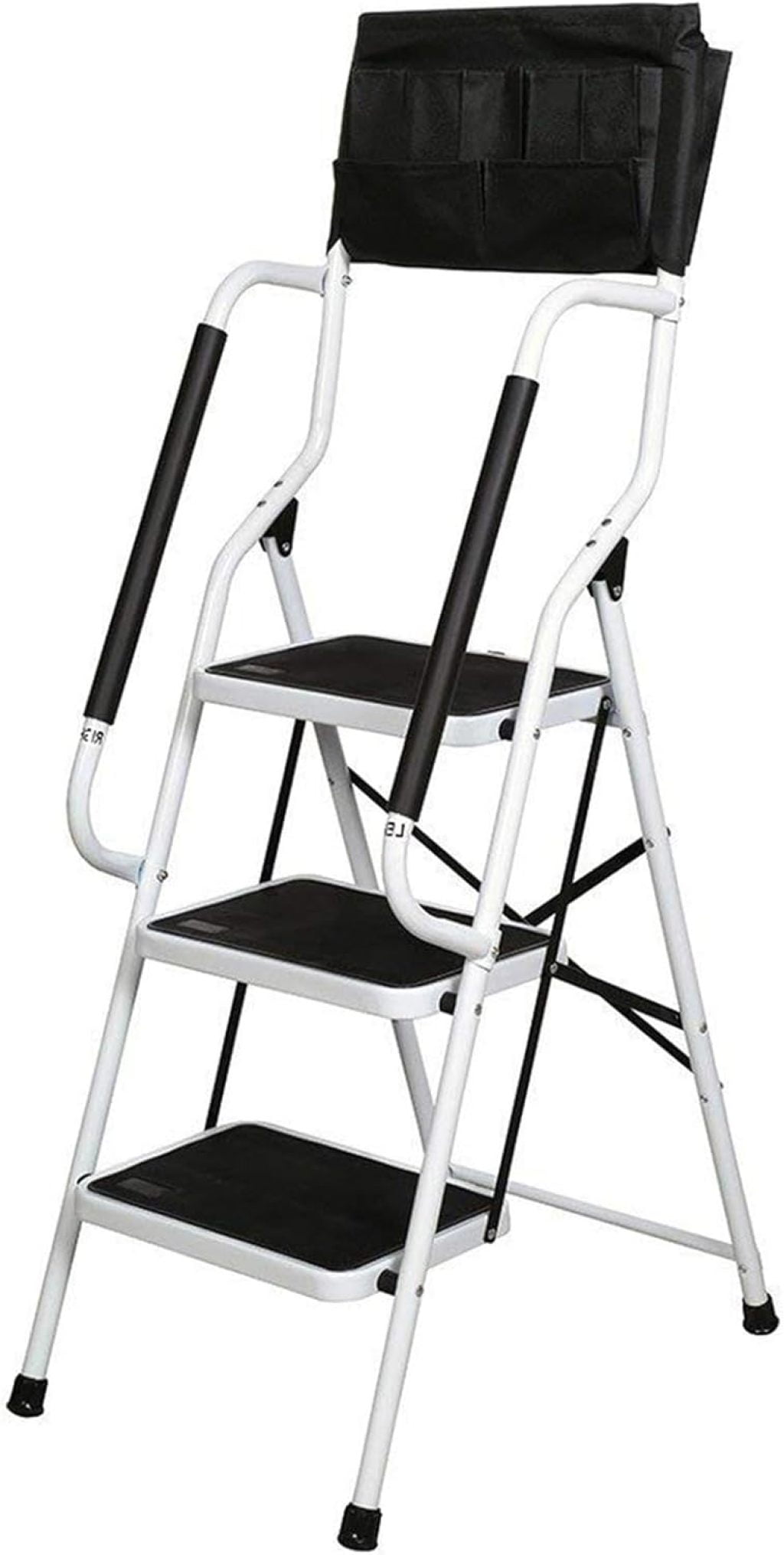 ZSWP Step Ladder 3 Step with Handrails 500 lb Capacity Step Stool ...
