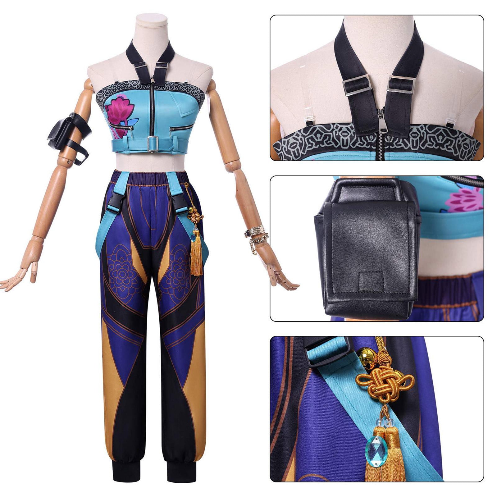 ZTACE kp0p Demon Halloween Costume Hunter - Zoey Cosplay Costume, Women ...