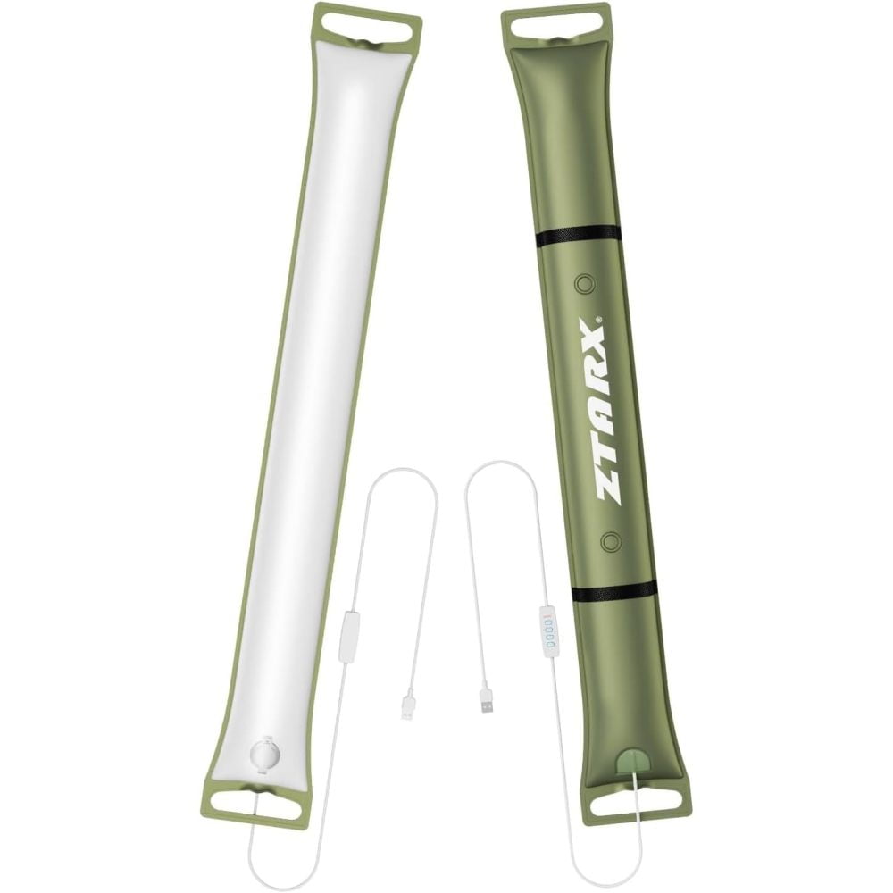ZTARX Inflatable LED Tube Camping Light with Corded Plug-in,Foldable ...