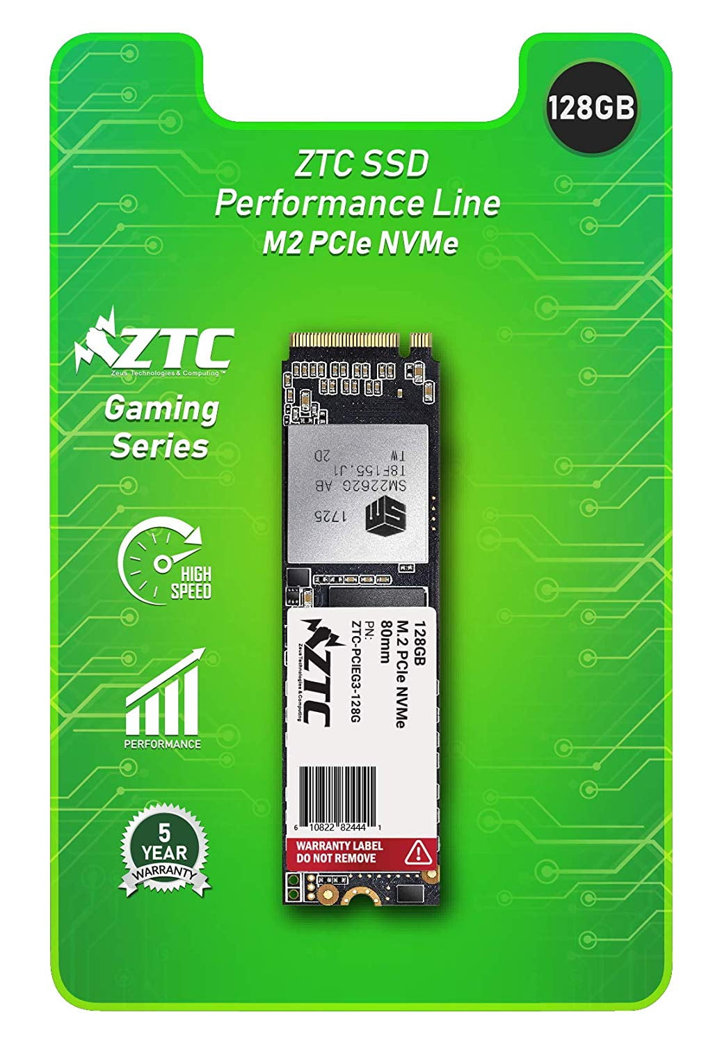 ZTC 128GB M.2 NVMe PCIe 80mm SSD Astounding Performance and High ...