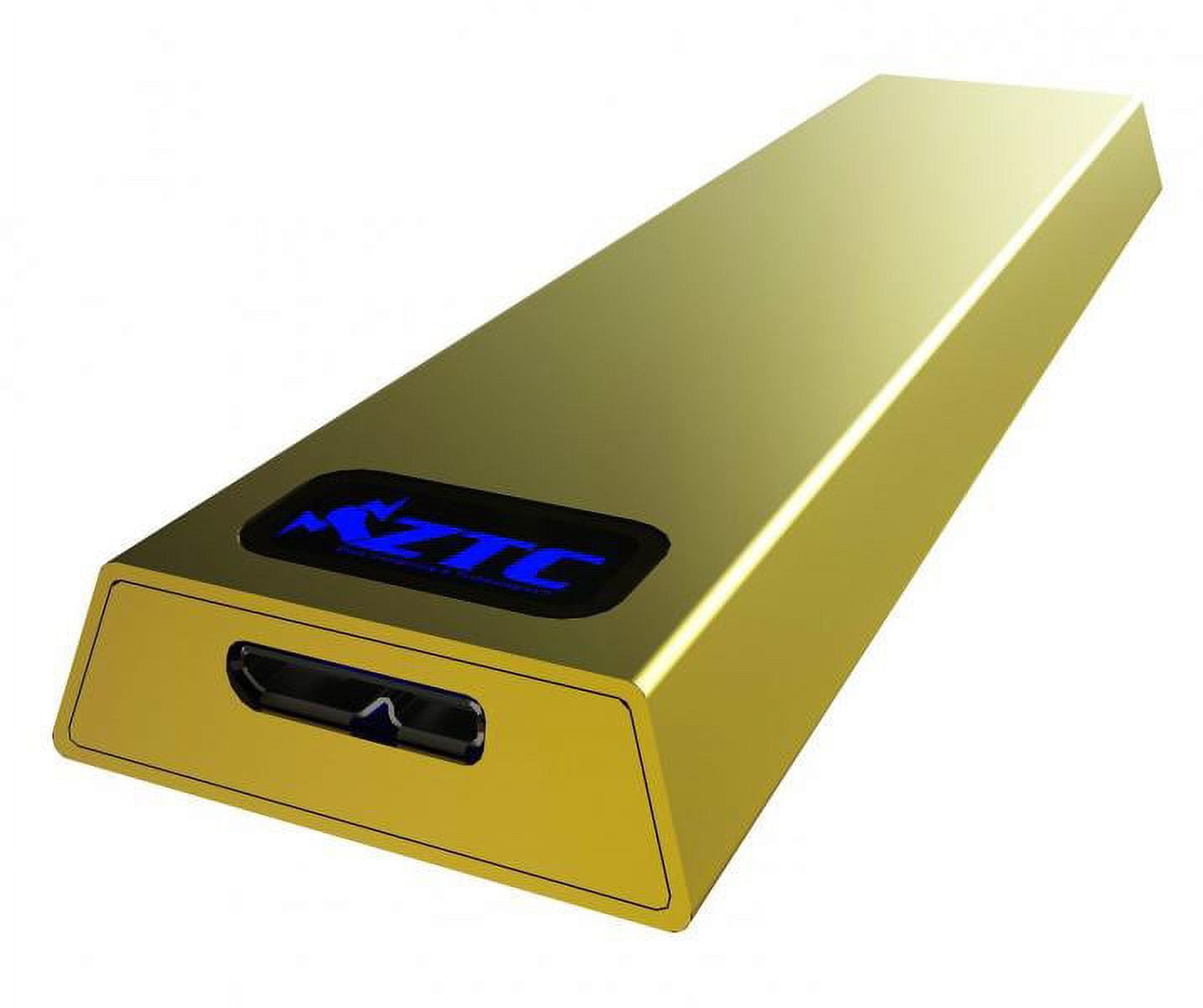 ZTC Thunder Enclosure NGFF M.2 SSD to USB 3.0 - Gold Aluminum Shell, 5 ...