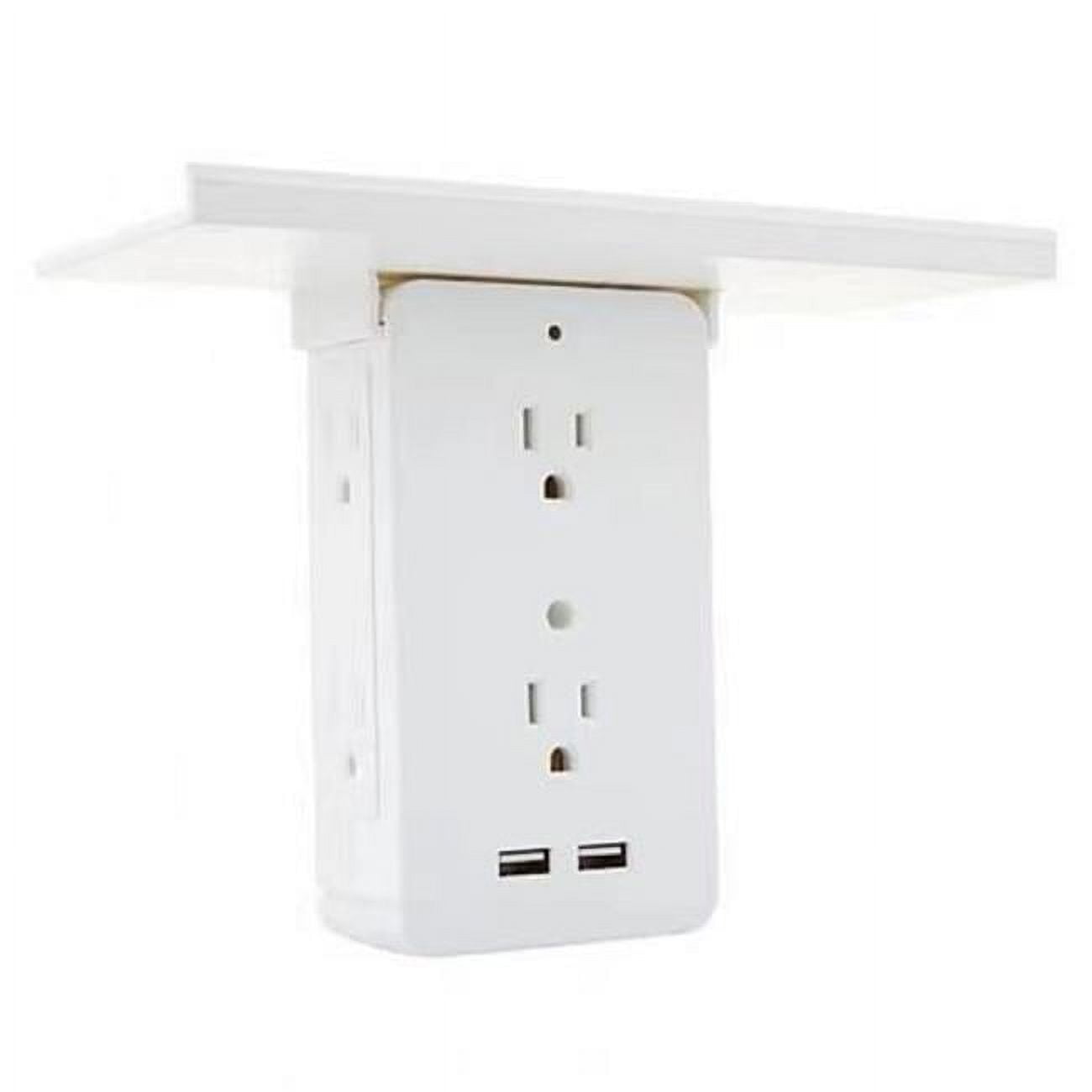 ZTECH Socket Shelf Space Saving Power Strip - Walmart.com