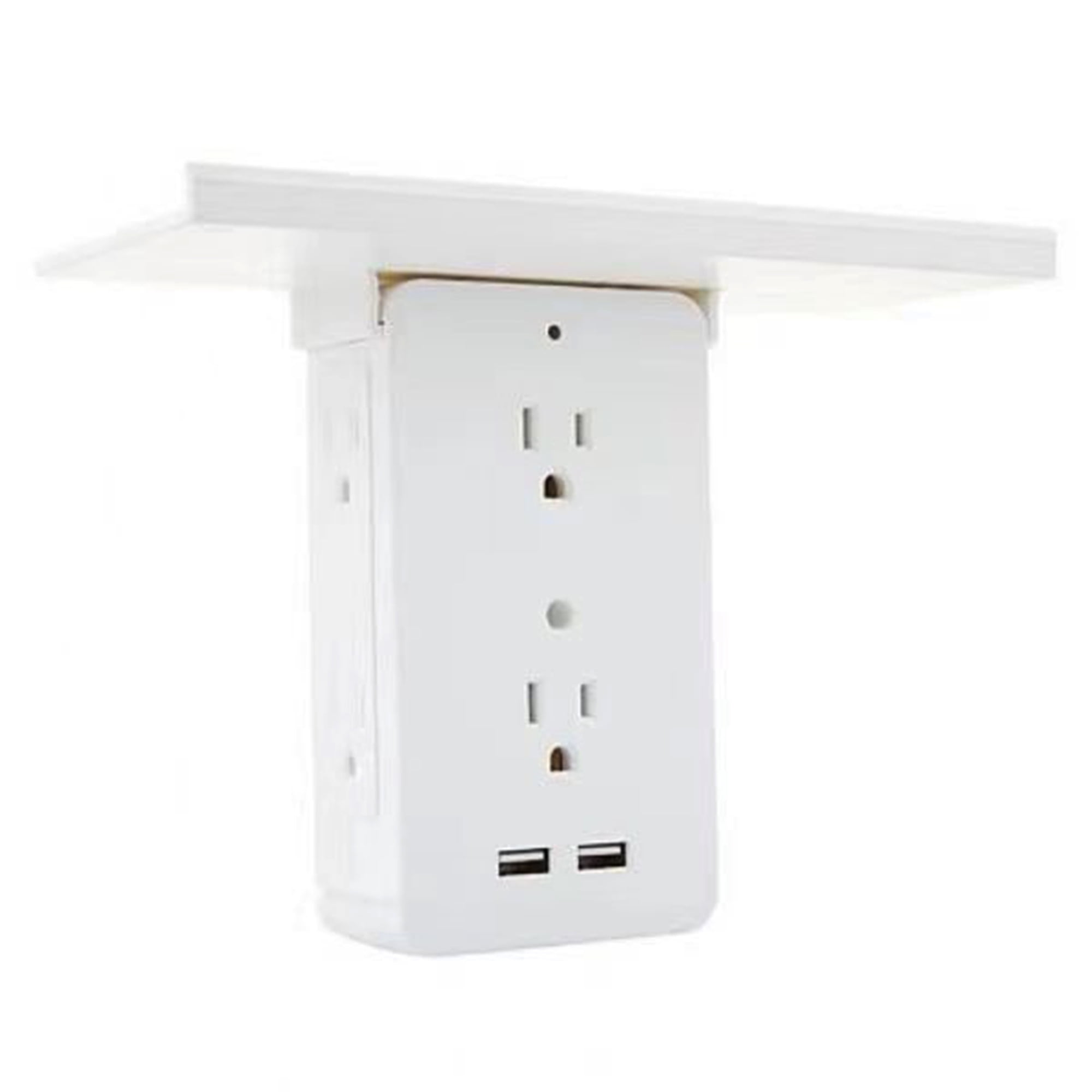 ZTECH Socket Shelf Space Saving Power Strip - Walmart.com
