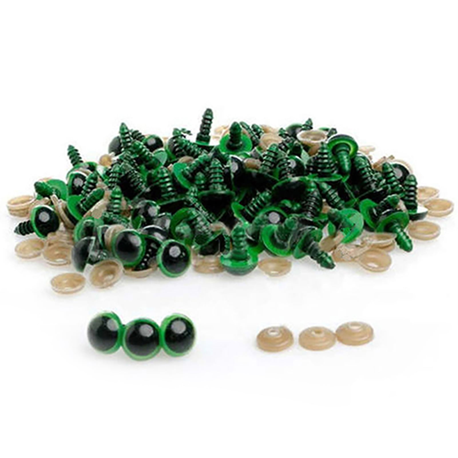 ZTGD 100 Pcs 8-20mm Plastic Safety Eyes for Teddy Bear Doll Animal Puppet Craft DIY - Walmart.com