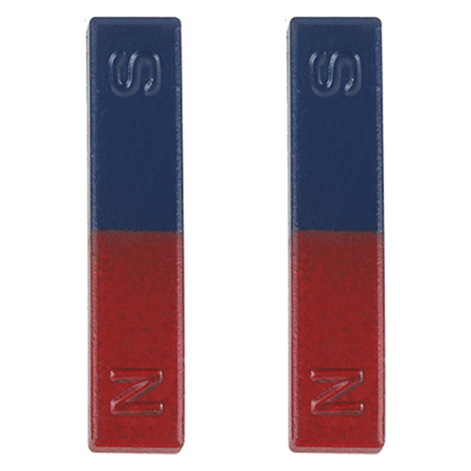ZTGD 2Pcs 36/70/110/180mm Bar Magnet NS Red Blue Magnetic Field ...