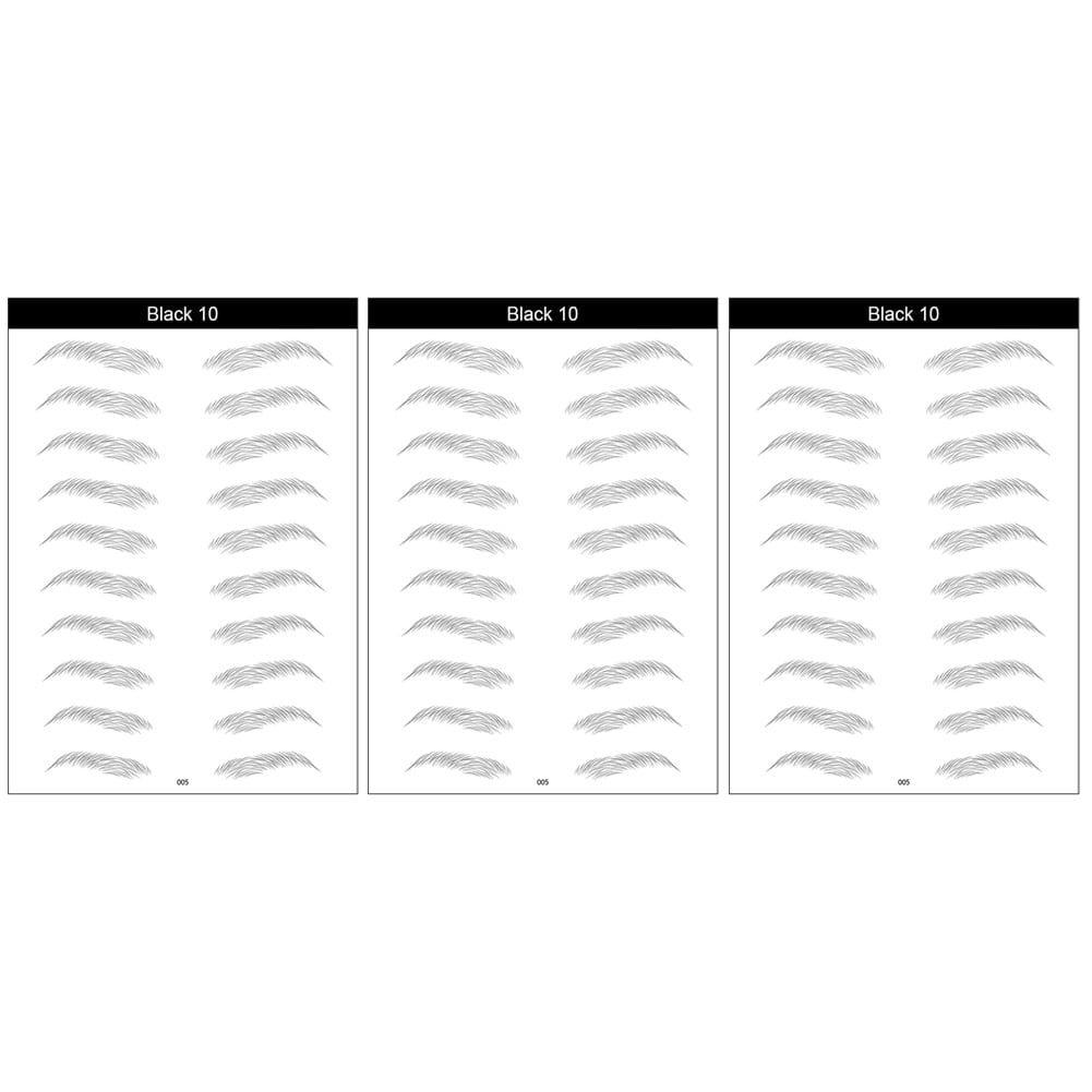 ZTGD 3Pcs 6D Lasting Natural Bionic Eyebrow Tattoo Eye Makeup Water ...