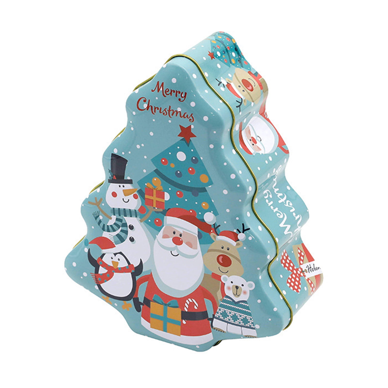 ZTGD Adorable Cookie Can Corrosion Resistant Metal Christmas Tree ...