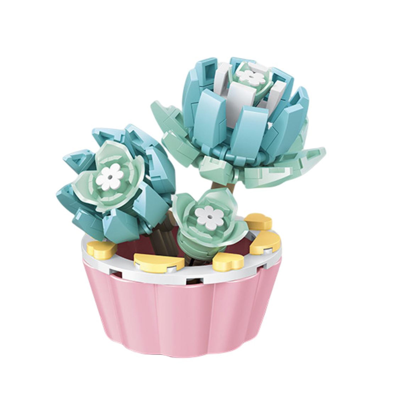 ZTGD Building Blocks Potted Plant Multi-styles Educational Assembly DIY ...