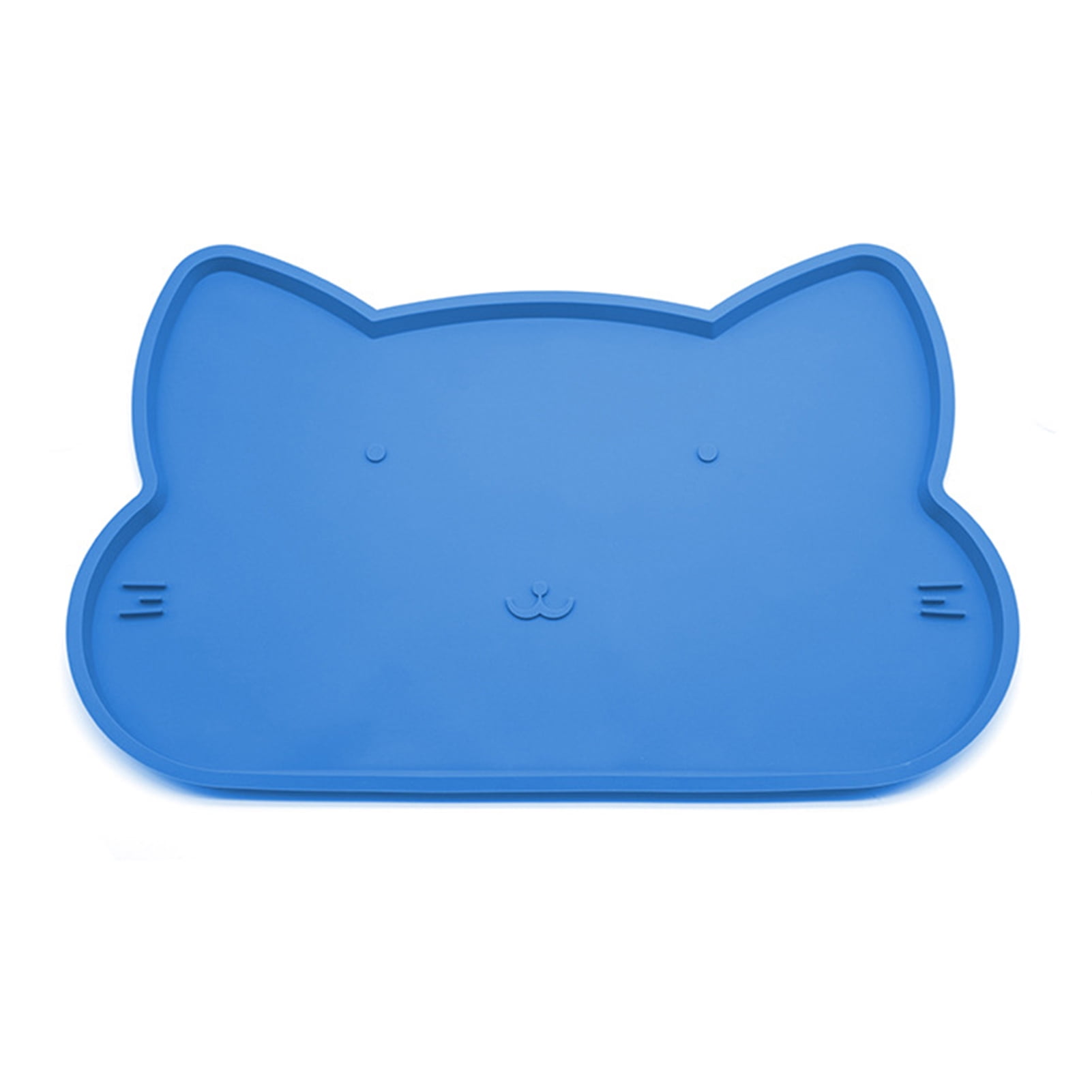 ZTGD Cat Food Mat Non-Slip Waterproof with Raised Edge Leak-proof Keep ...