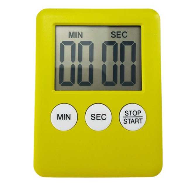 ZTGD Cooking Timer Practical Smooth Surface ABS LCD Screen Magnetic Baking Reminder for Kitchen ...