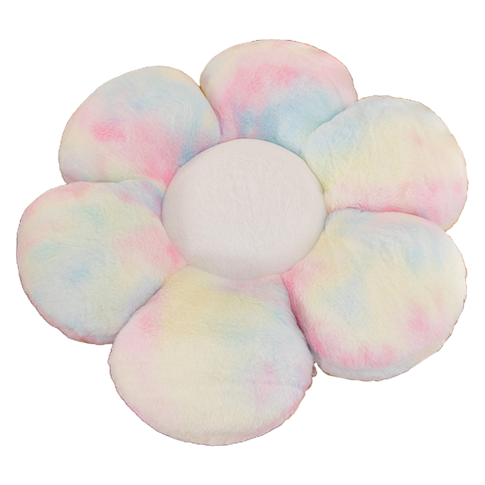 ZTGD Flower Seat Cushion Lovely Petals Shape Fluffy Stuffed Back Pillow ...