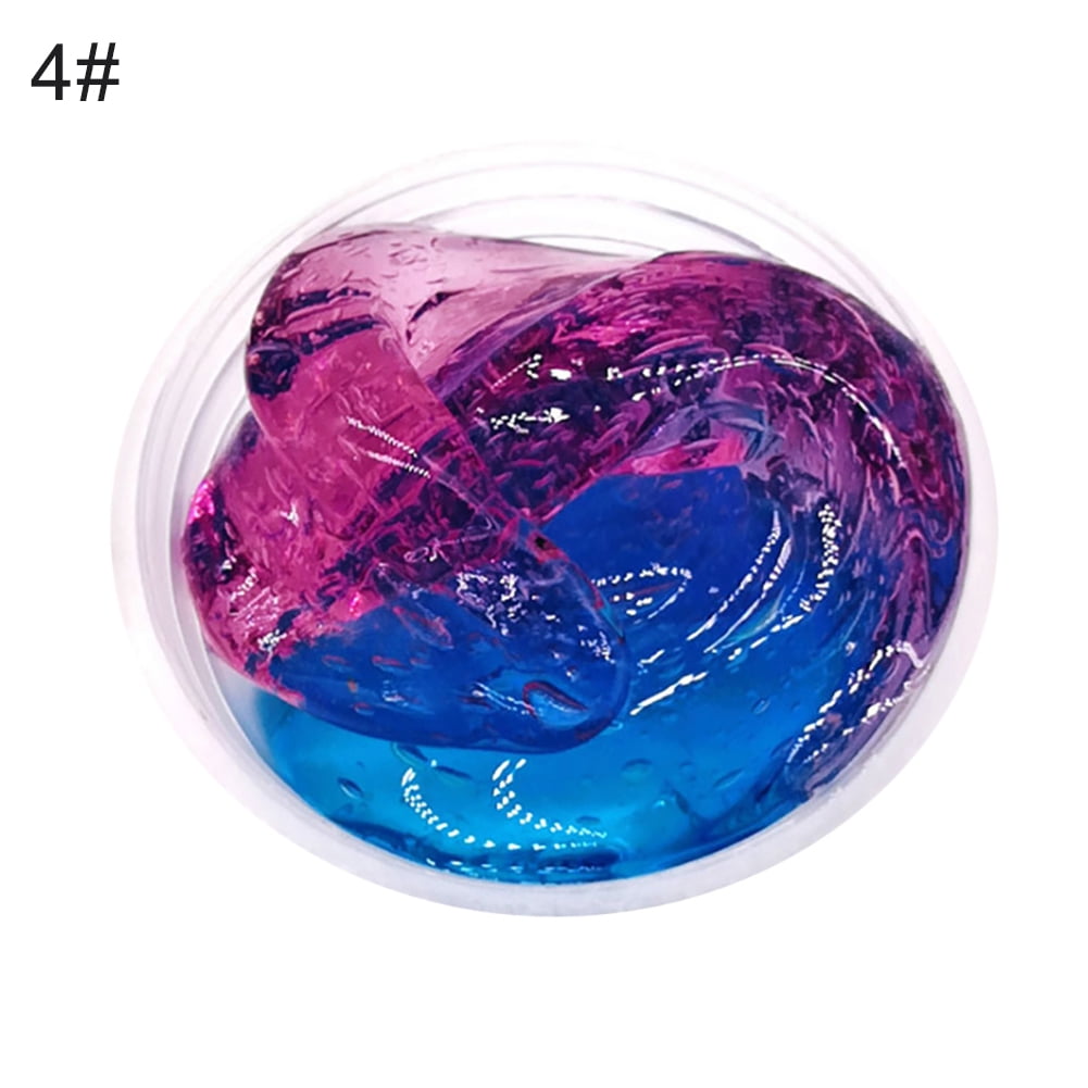 ZTGD Multicolor Clear Crystal Slime Squishy Stretchy Clay Stress ...