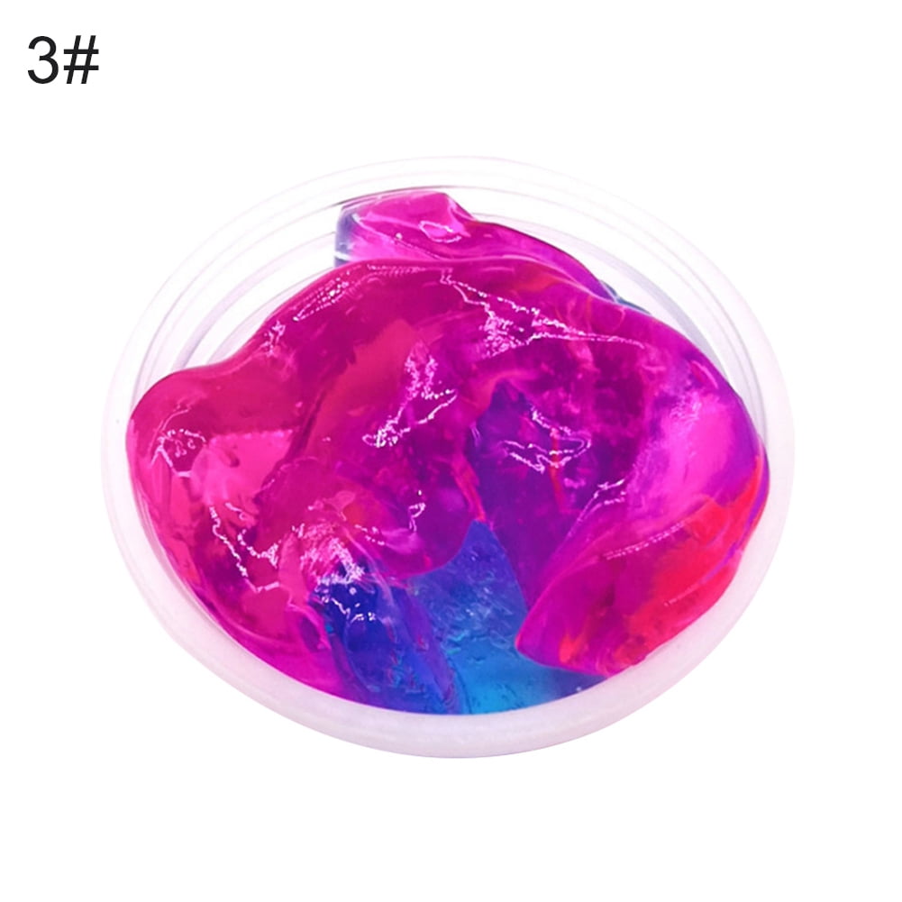 ZTGD Multicolor Clear Crystal Slime Squishy Stretchy Clay Stress ...