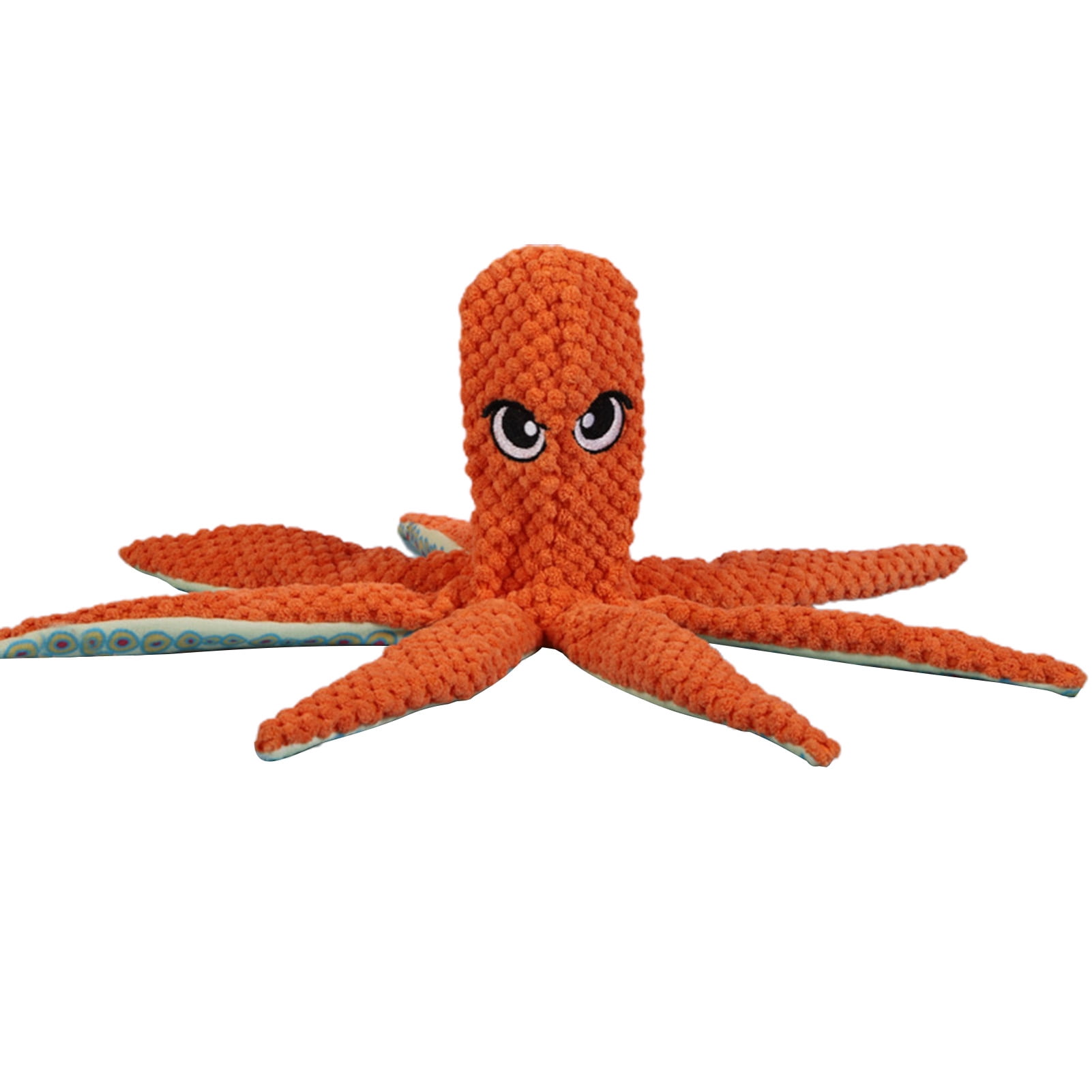 ZTGD Pet Chew Toy Cute Octopus Shape Dog Plush Toy Durable Fun Bite ...