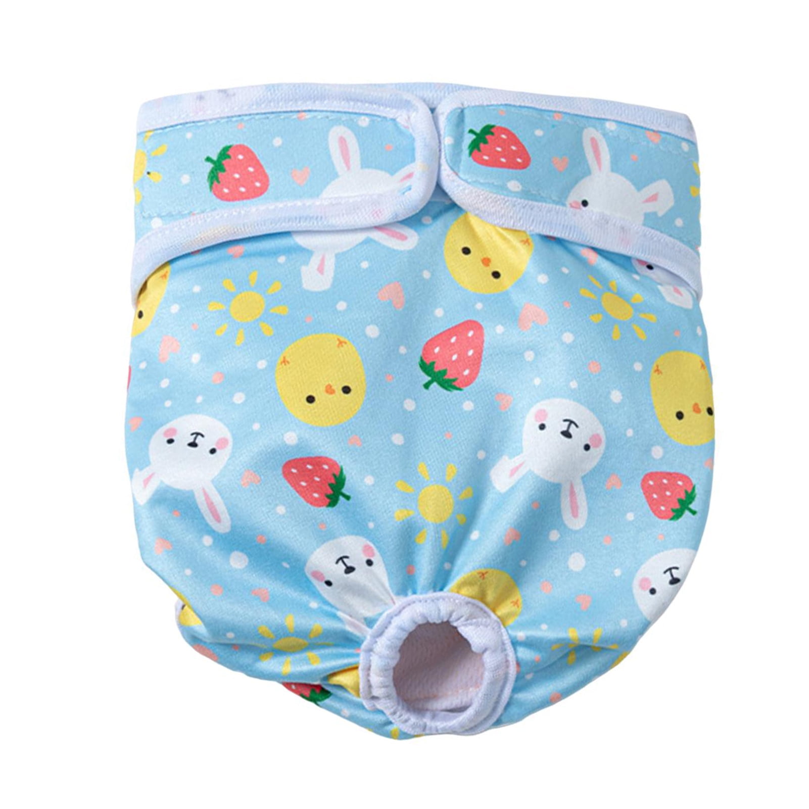 ZTGD Pet Sanitary Pants Comfortable Leak-Proof High Absorbency Fastener Tape Printed Pattern Dog ...