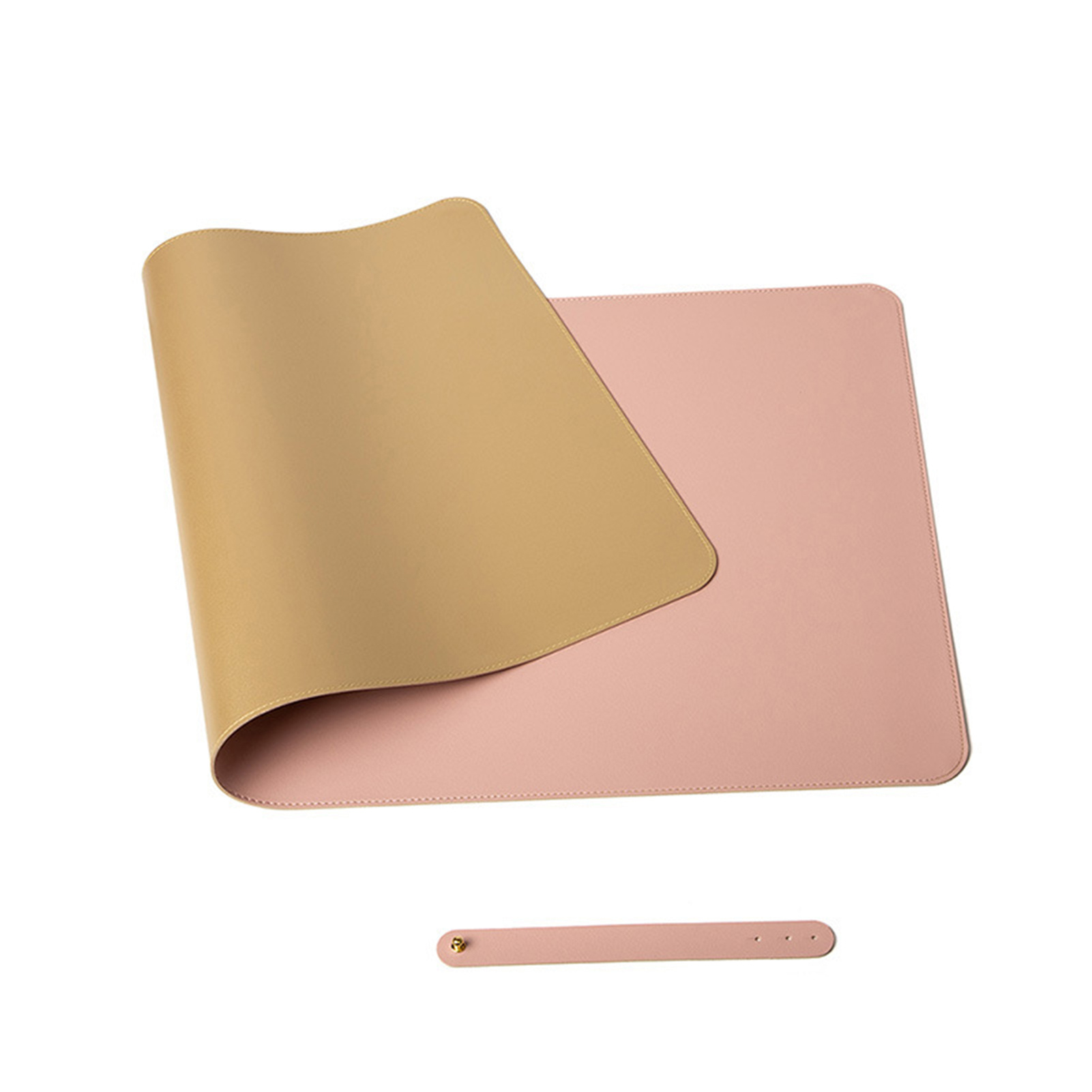 ZTGD Stain Resistant Mouse Pad Strap Design Faux Leather Decorative ...