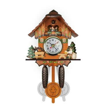 ACME Noralie Wood Frame Grandfather Clock with LED in Mirrored and Faux ...