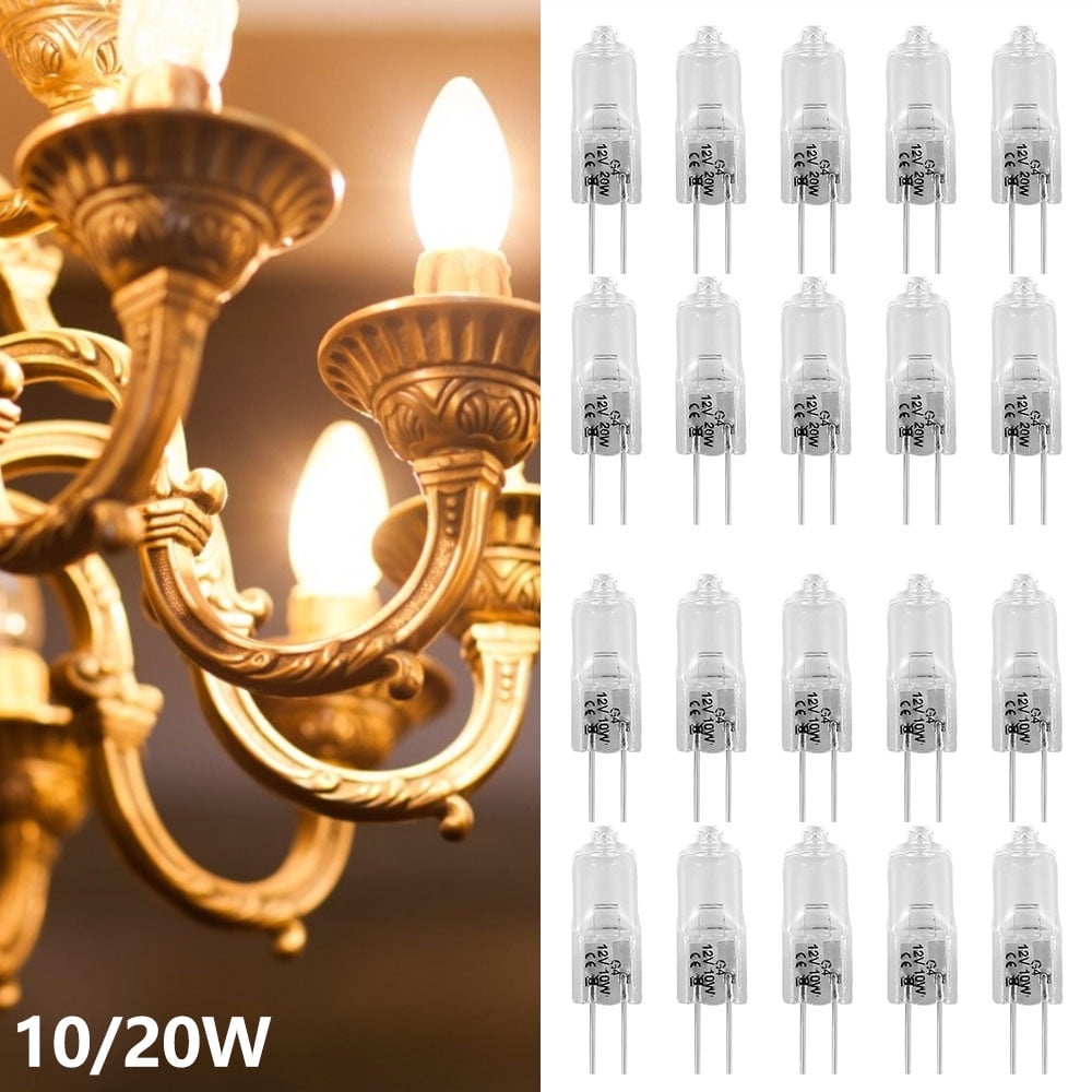 ZTOO 10X G4 20W Halogen LED Clear Capsule Light Bulbs 10W/20W Watt 12V ...