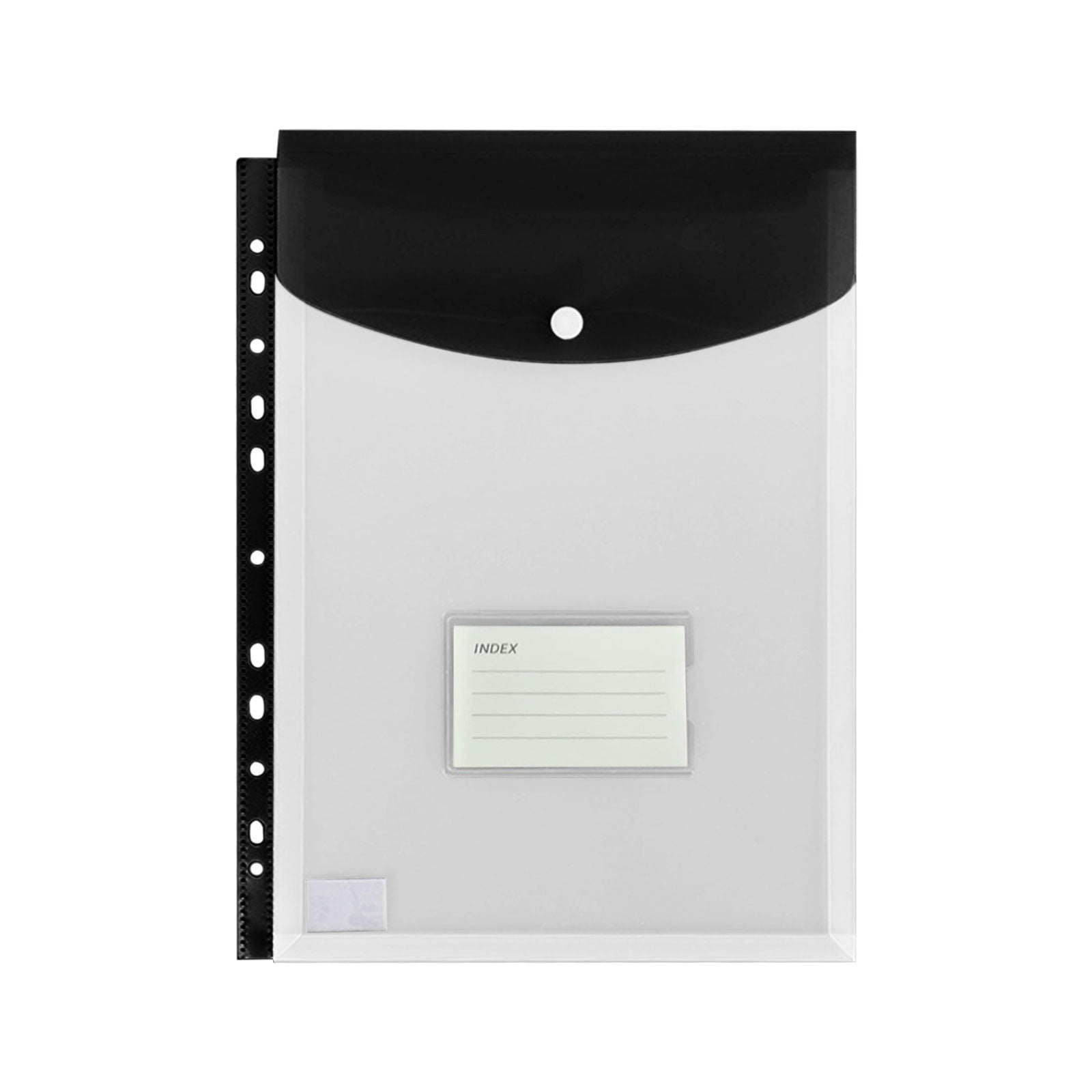 ZTTD 1 Pack Plastic Envelopes Binder Pocket 11 Holes Expandable Binder ...