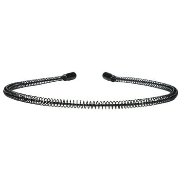 TSV 6Pcs Men's Metal Wavy Spring Hair Bands, Elastic Headbands for ...