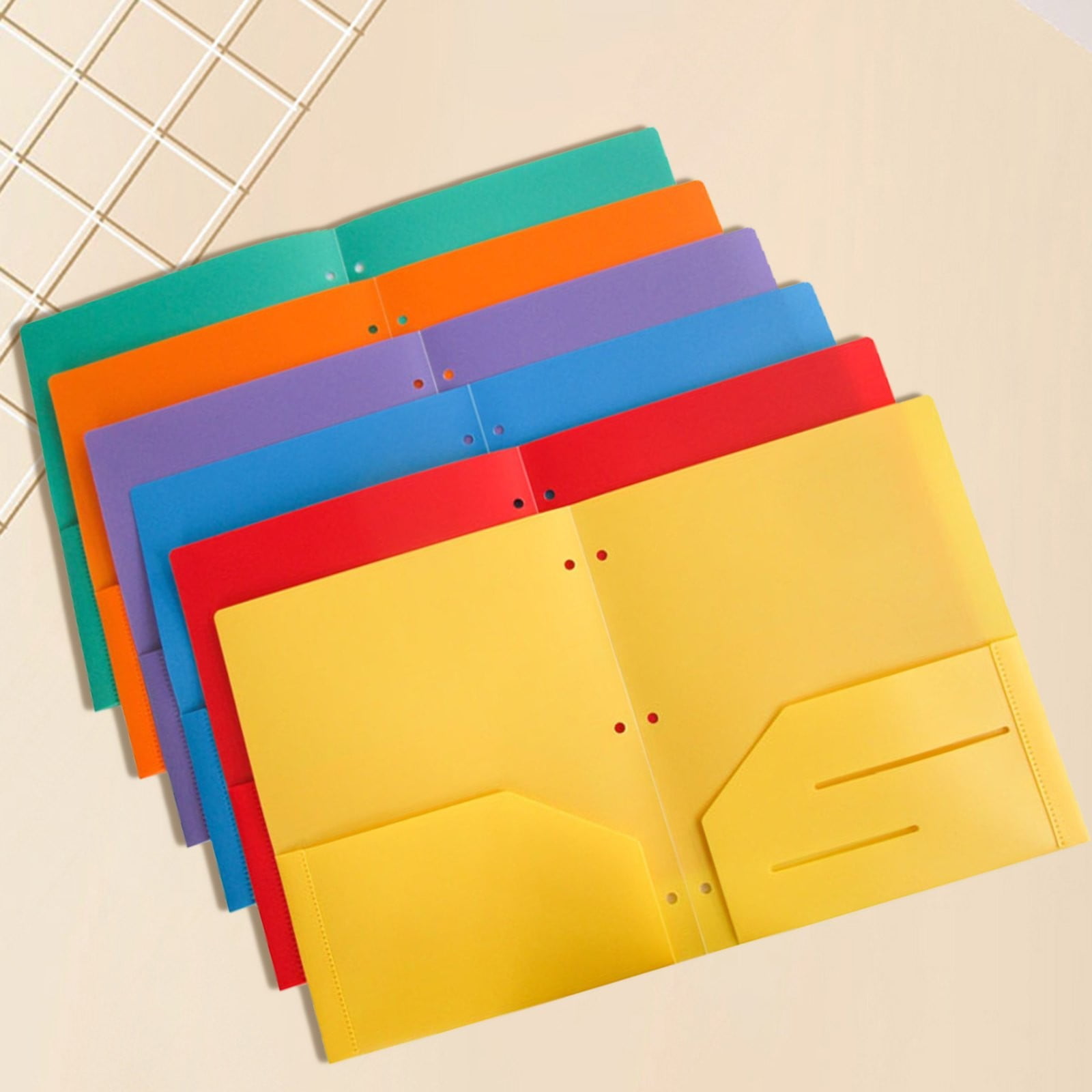 ZTTD 2-Pocket Folders, Two Pocket Portfolio Folders, Heavy Duty Plastic ...